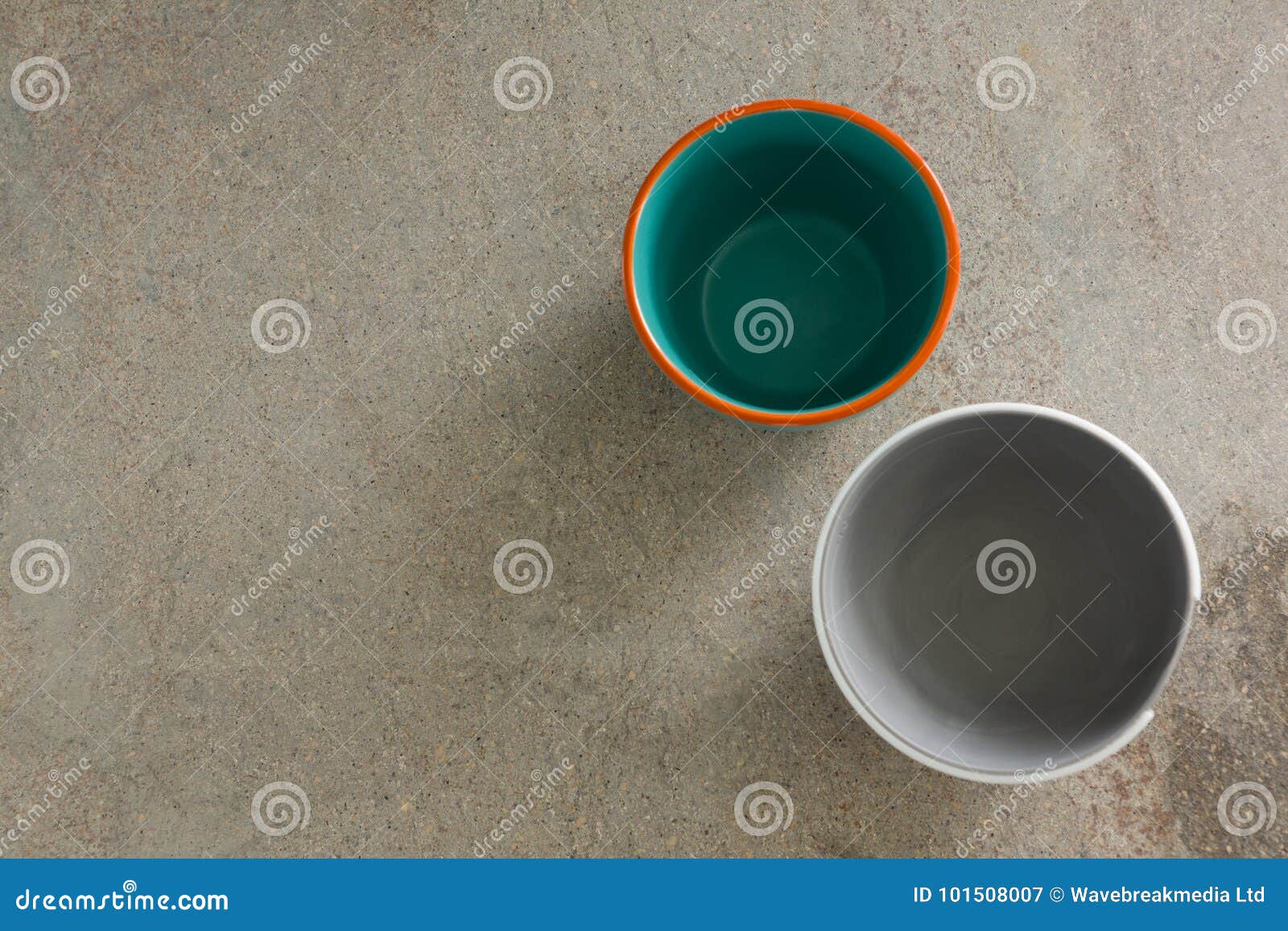 Two empty bowls on table stock image. Image of clean - 101508007