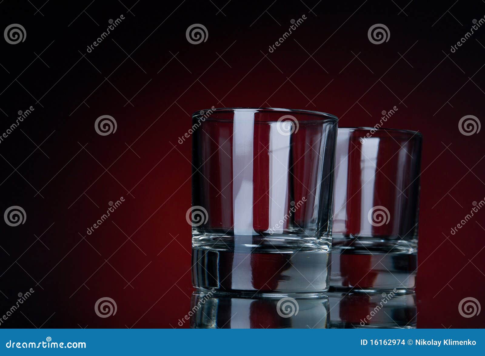 Two empty glasses stock photo. Image of bubble, beverage - 16162974