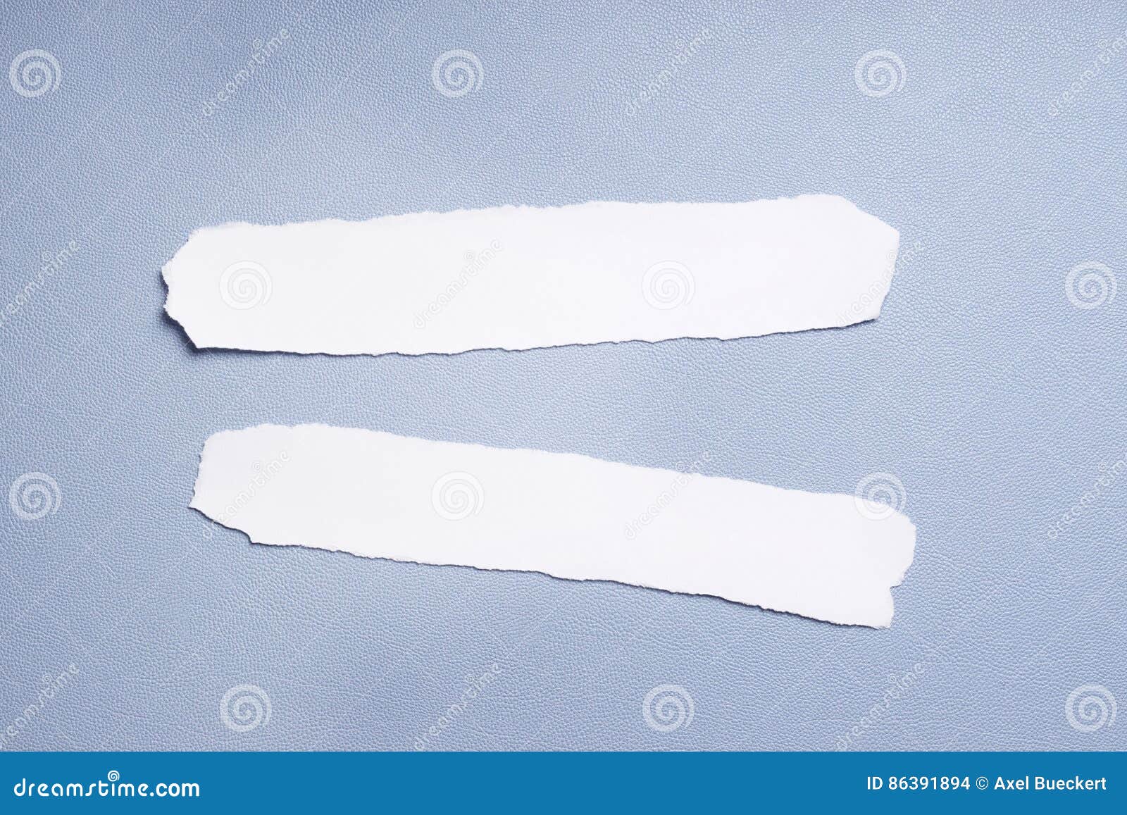 Two empty pieces of paper stock photo. Image of business - 86391894