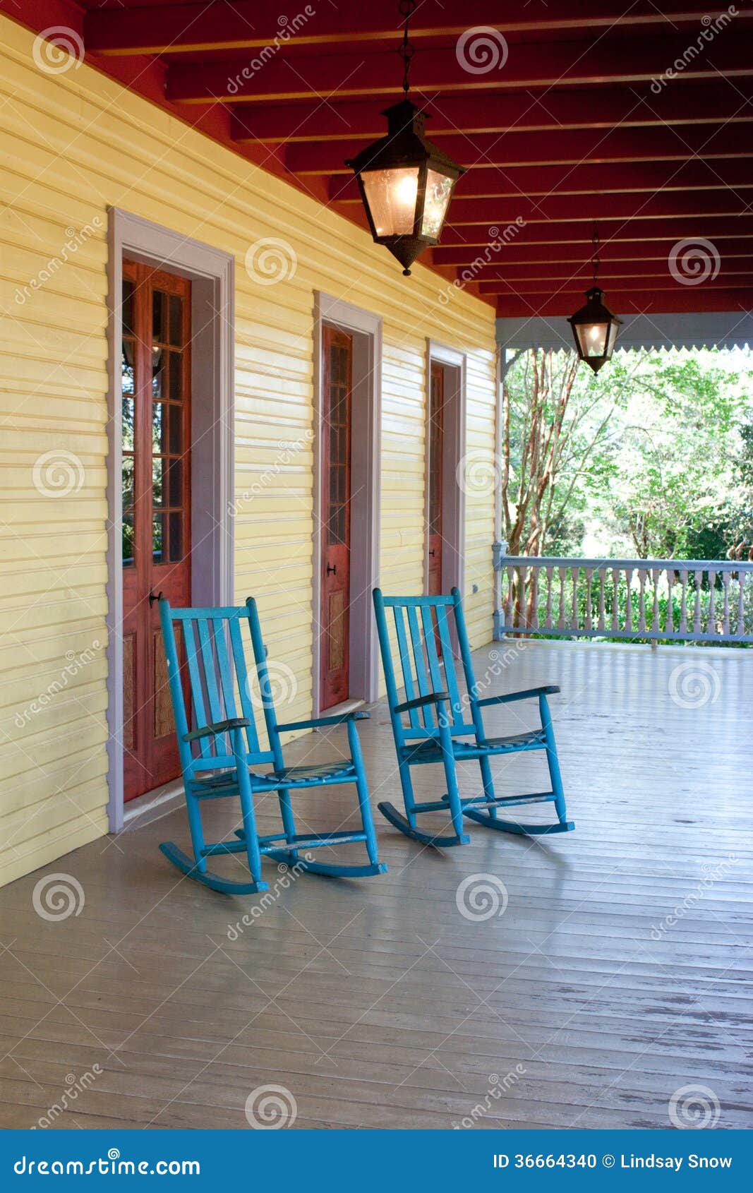 Two empty rocking chairs stock photo. Image of vintage - 36664340