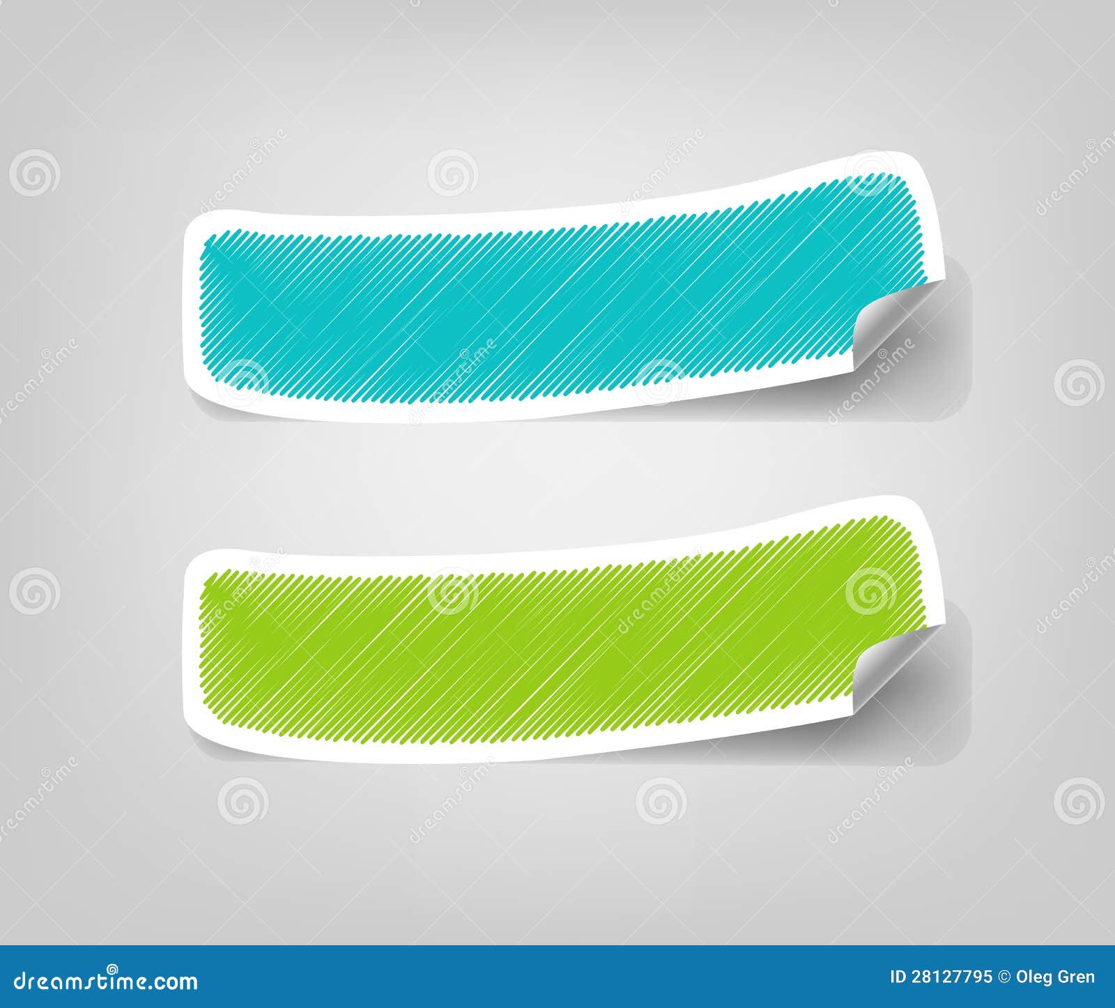 Two Empty Stickers stock illustration. Illustration of line - 28127795