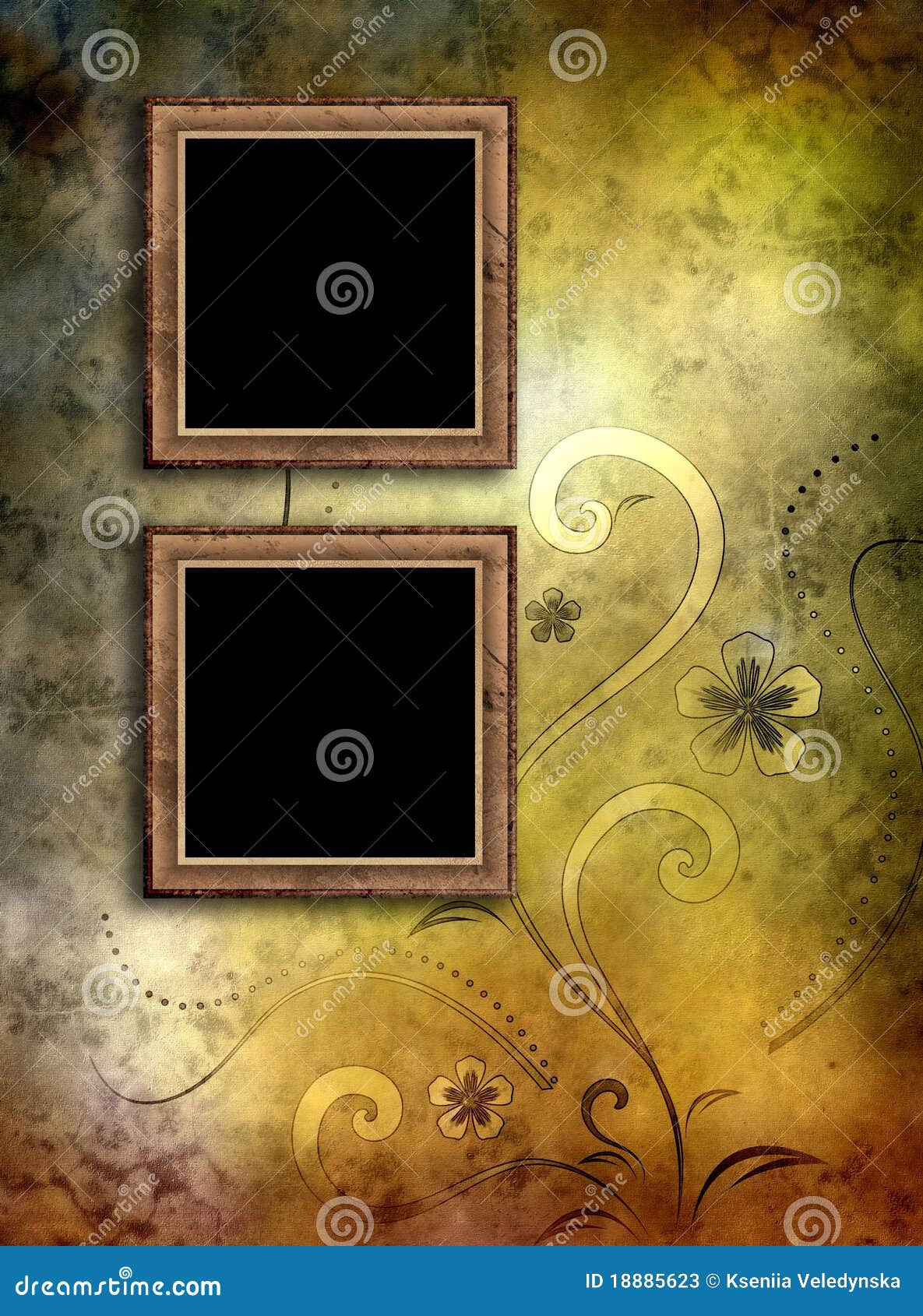 Multiple Empty Picture Frames