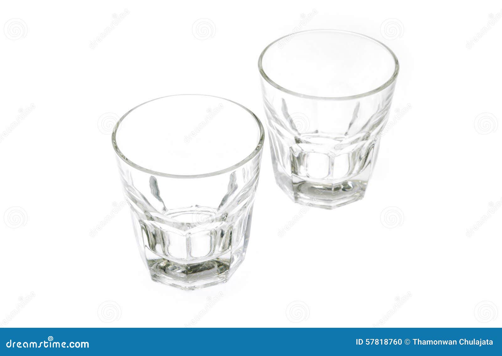 Two empty water glasses stock photo. Image of closeup - 57818760