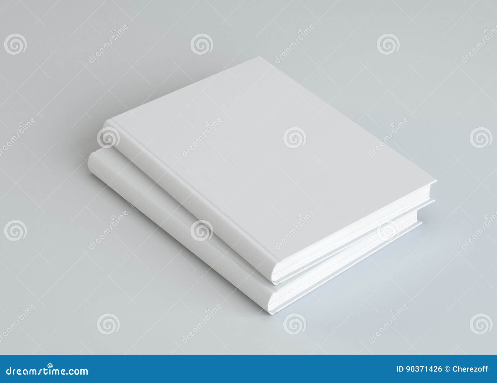 Two empty white books stock illustration. Illustration of magazine ...