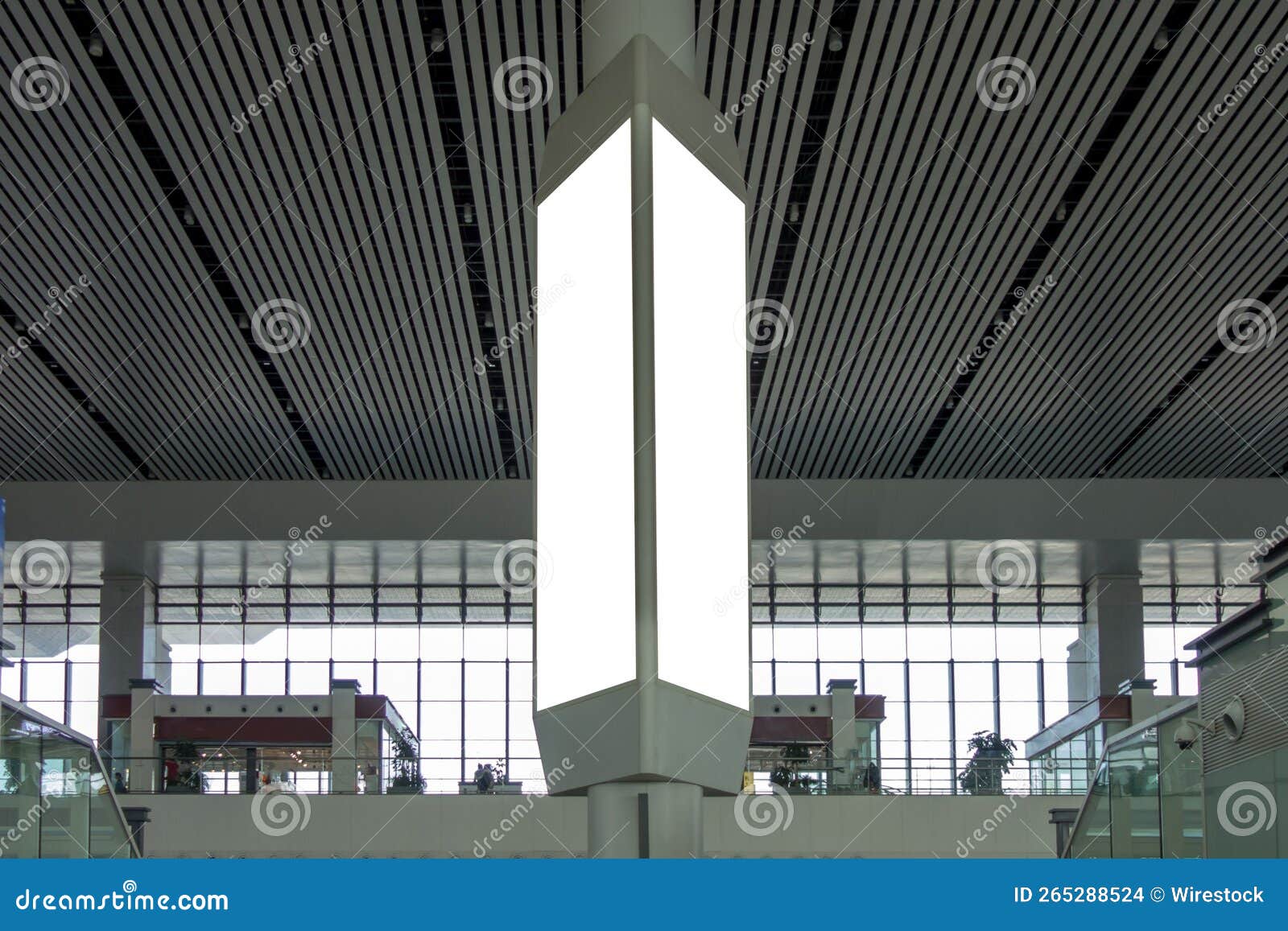 Empty White Signages in a Wall of a Building Stock Photo - Image of ...
