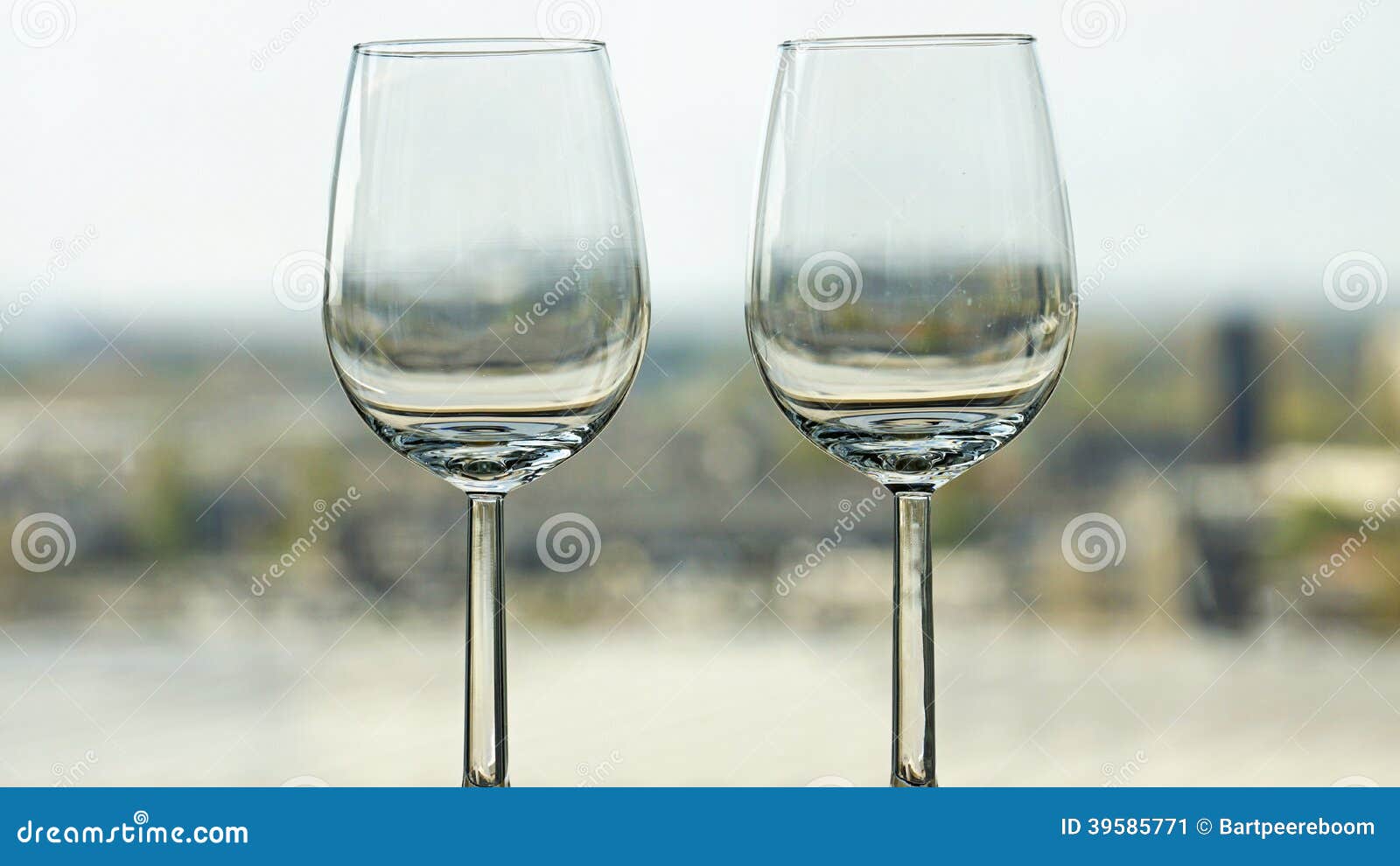 Two empty wine glasses stock image. Image of isolated - 39585771