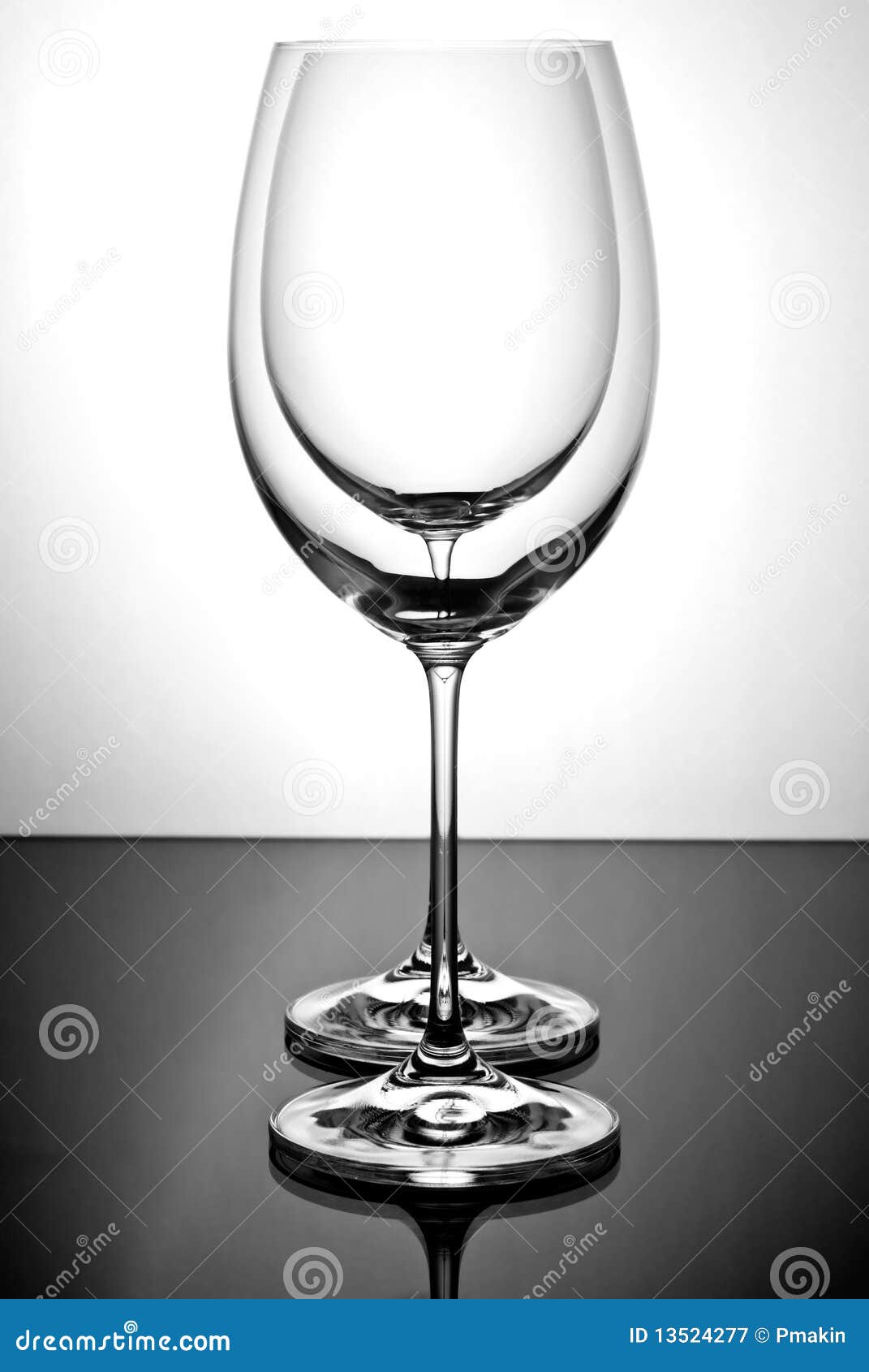 Two empty wineglass stock image. Image of dishware, glass - 13524277