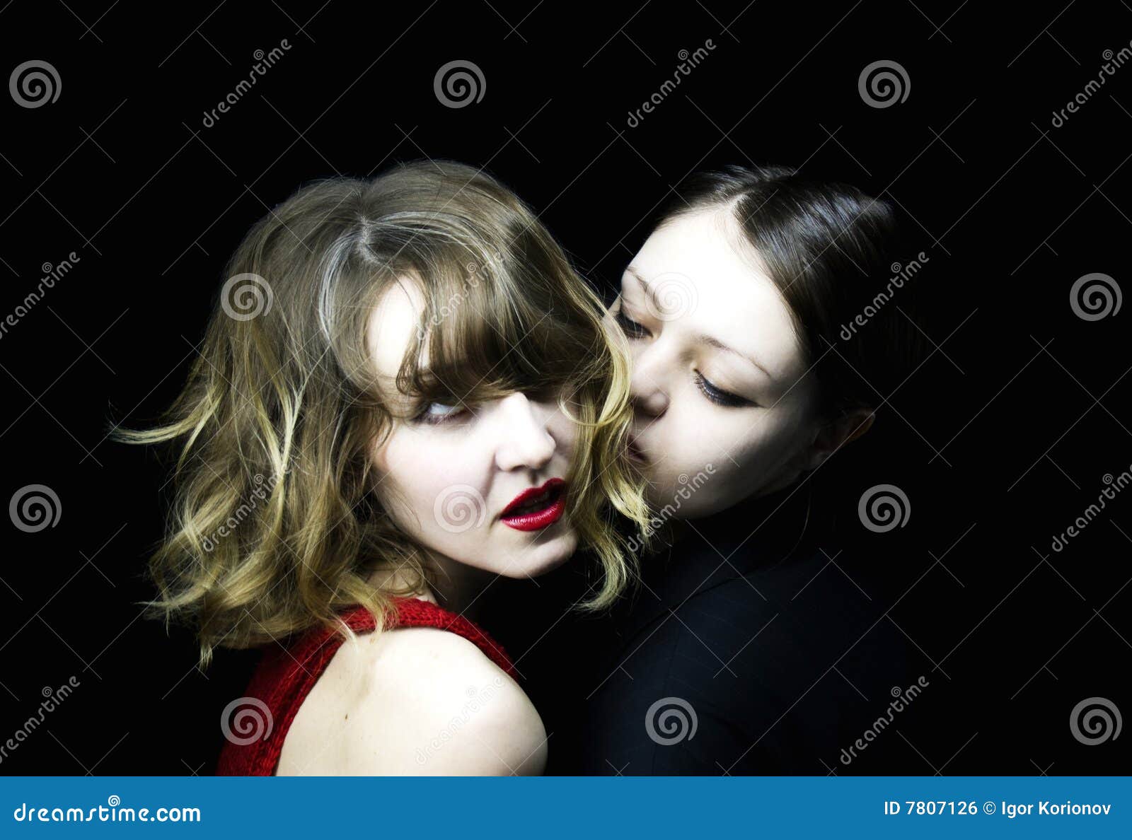Two enamoured women stock photo. Image of face, horizontal - 7807126