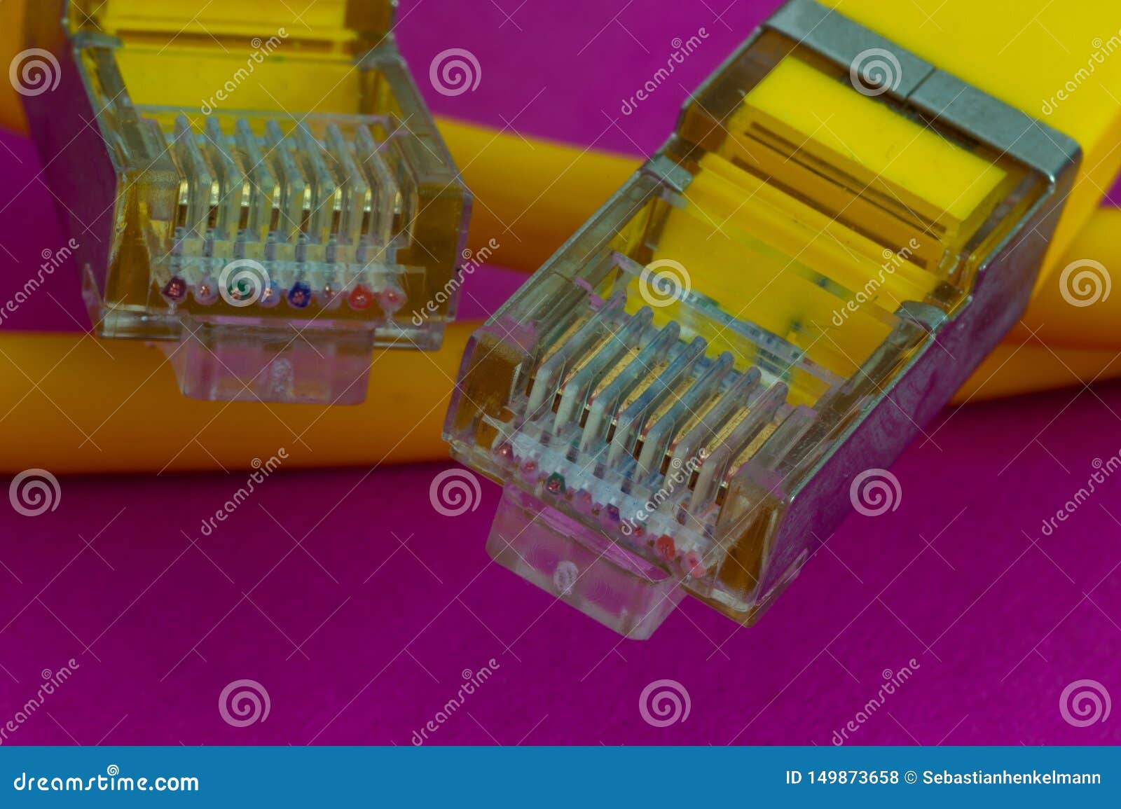 Two ends of connection stock photo. Image of electronics - 149873658