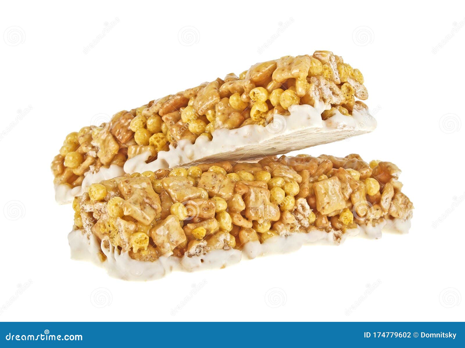 Two Energy Bar Isolated on White Background Stock Photo - Image of ...