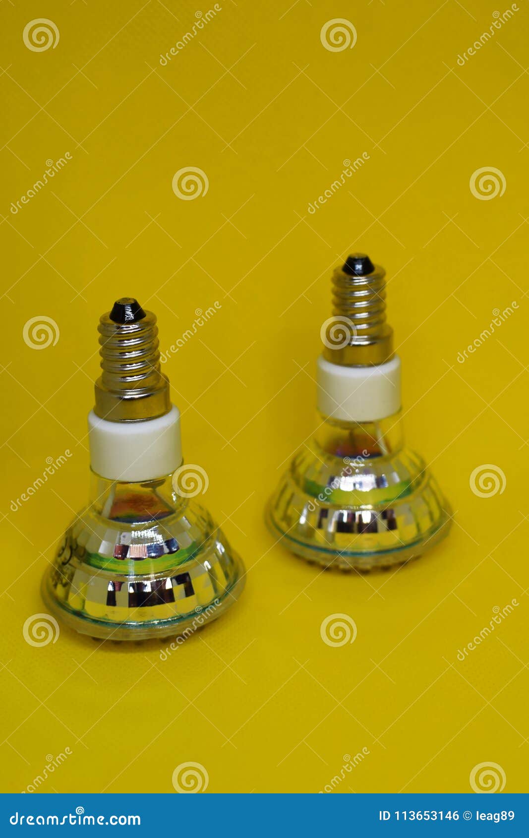 Two Energy Saving Led Light Bulbs Stock Photo - Image of diode, modern ...