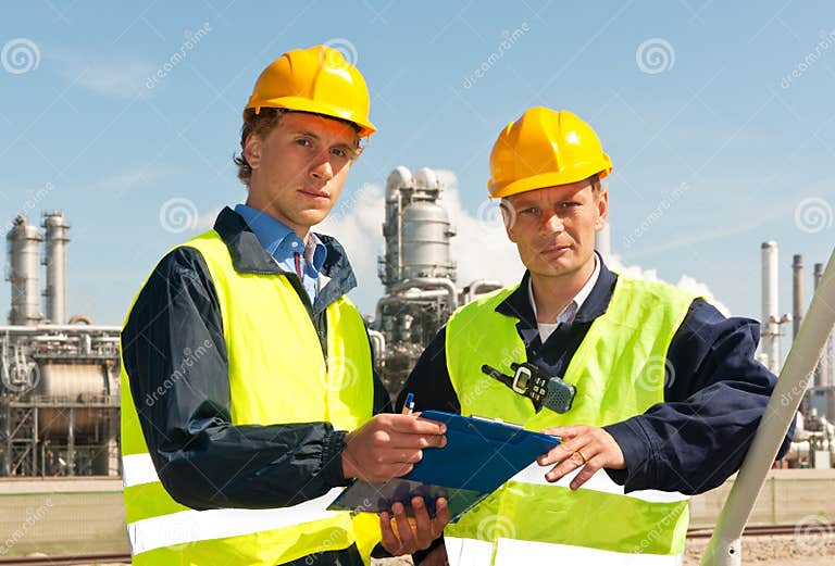 Two engineers stock photo. Image of people, stern, outside - 19557130