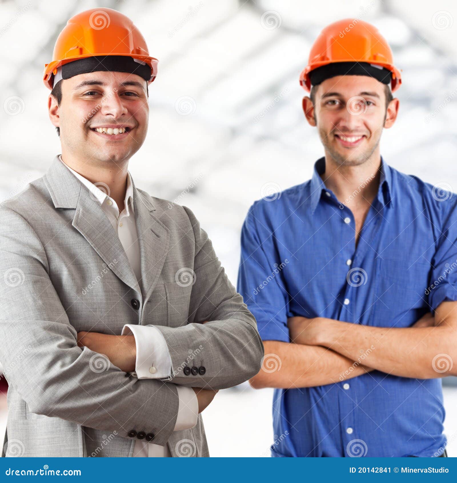 Two engineers stock image. Image of engineers, protection - 20142841