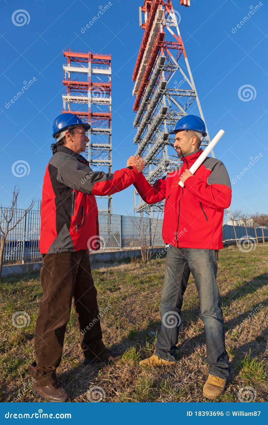 Two Engineers at Work stock photo. Image of engineer - 18393696