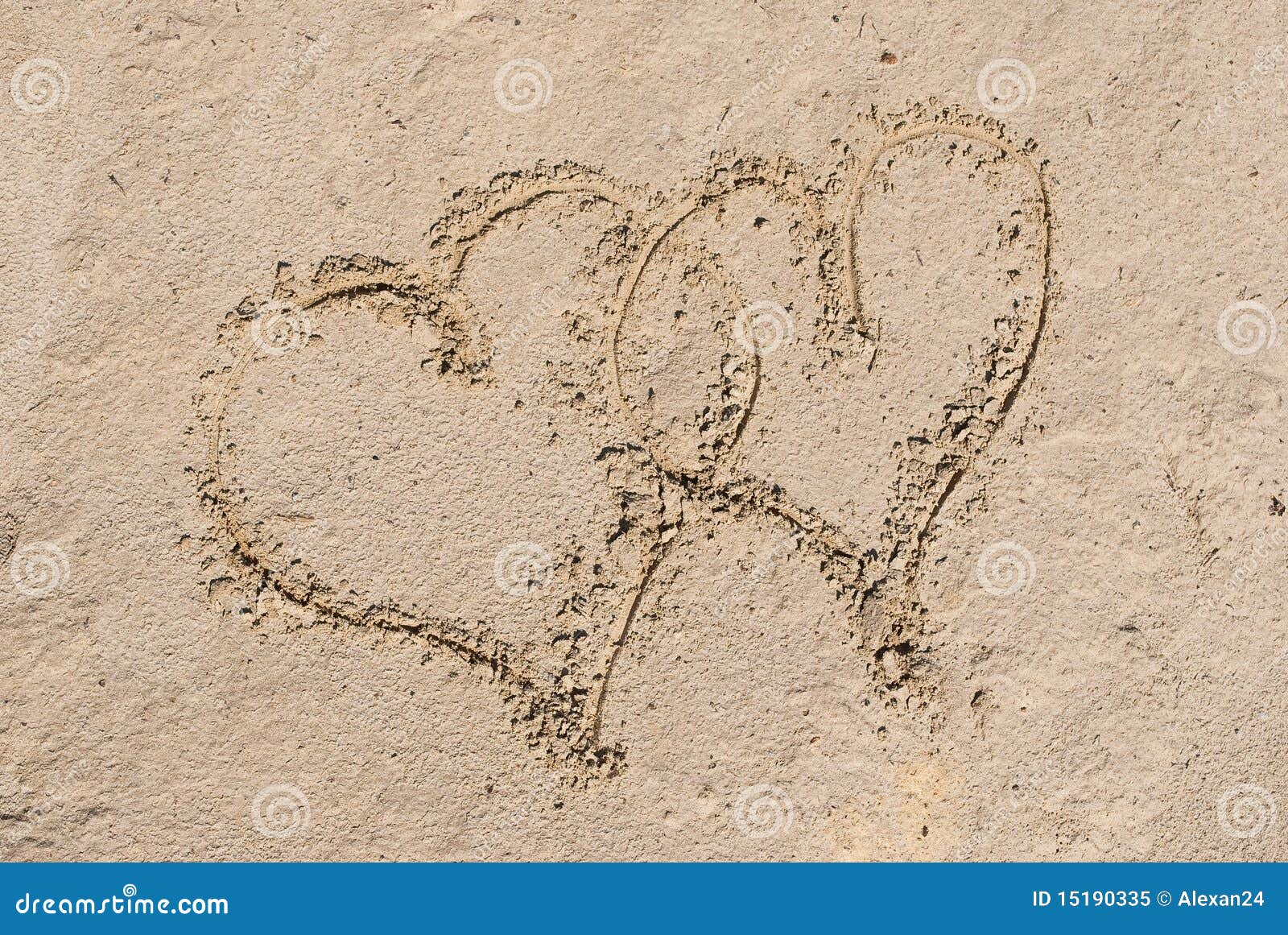 Two entangled hearts stock image. Image of love, cartoon - 15190335