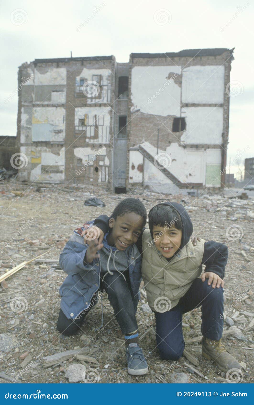 Two Ethnic Boys in the Ghetto Editorial Stock Photo - Image of child ...