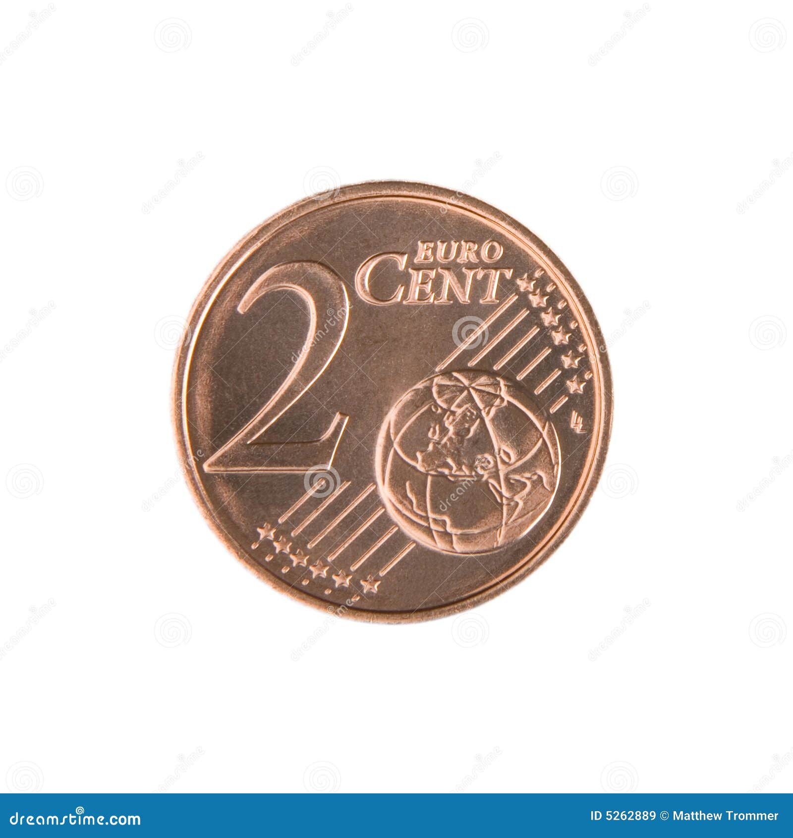 Two Euro Cent Coin stock image. Image of payment, coin - 5262889