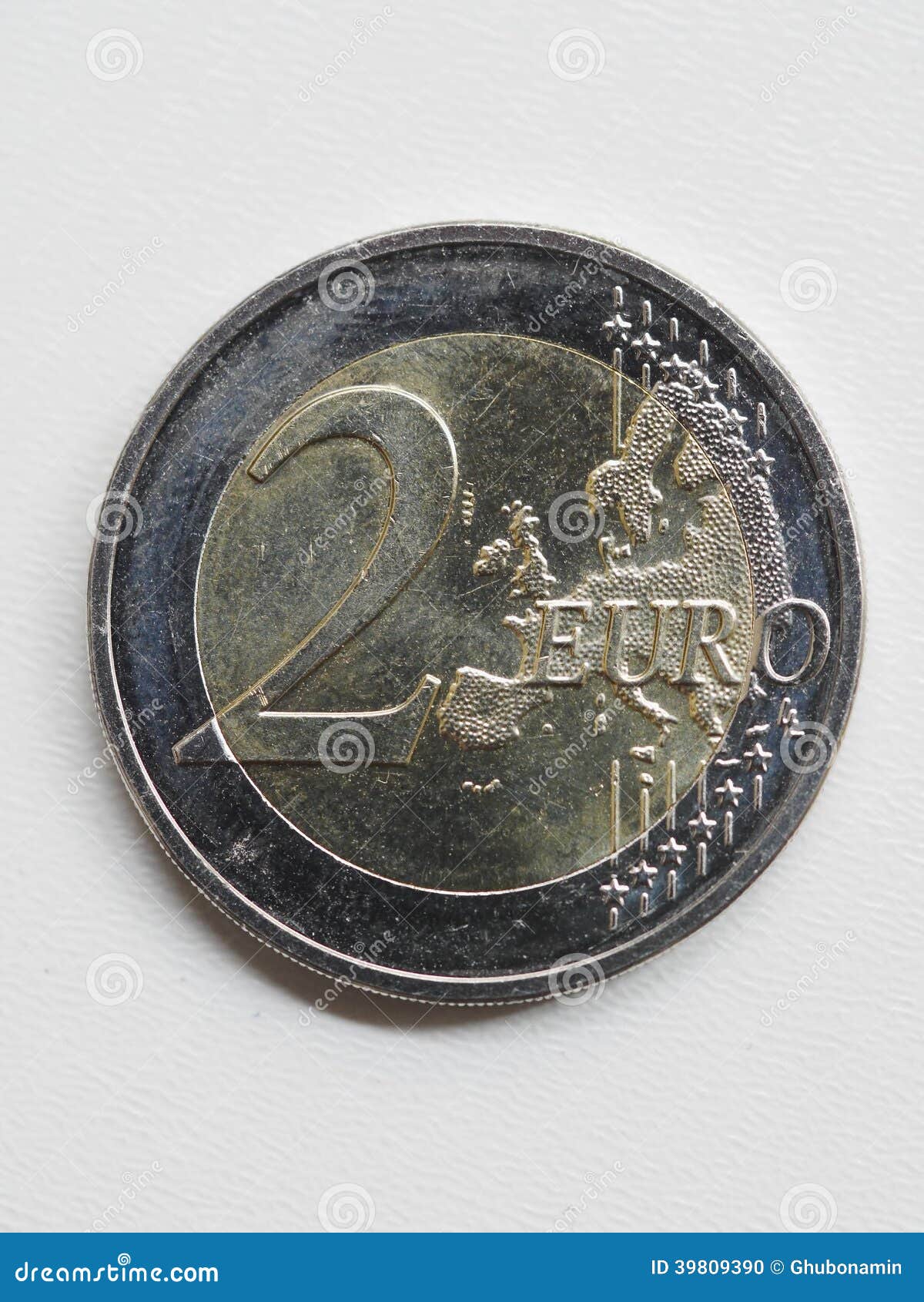 Two euro coin stock photo. Image of banking, savings - 39809390