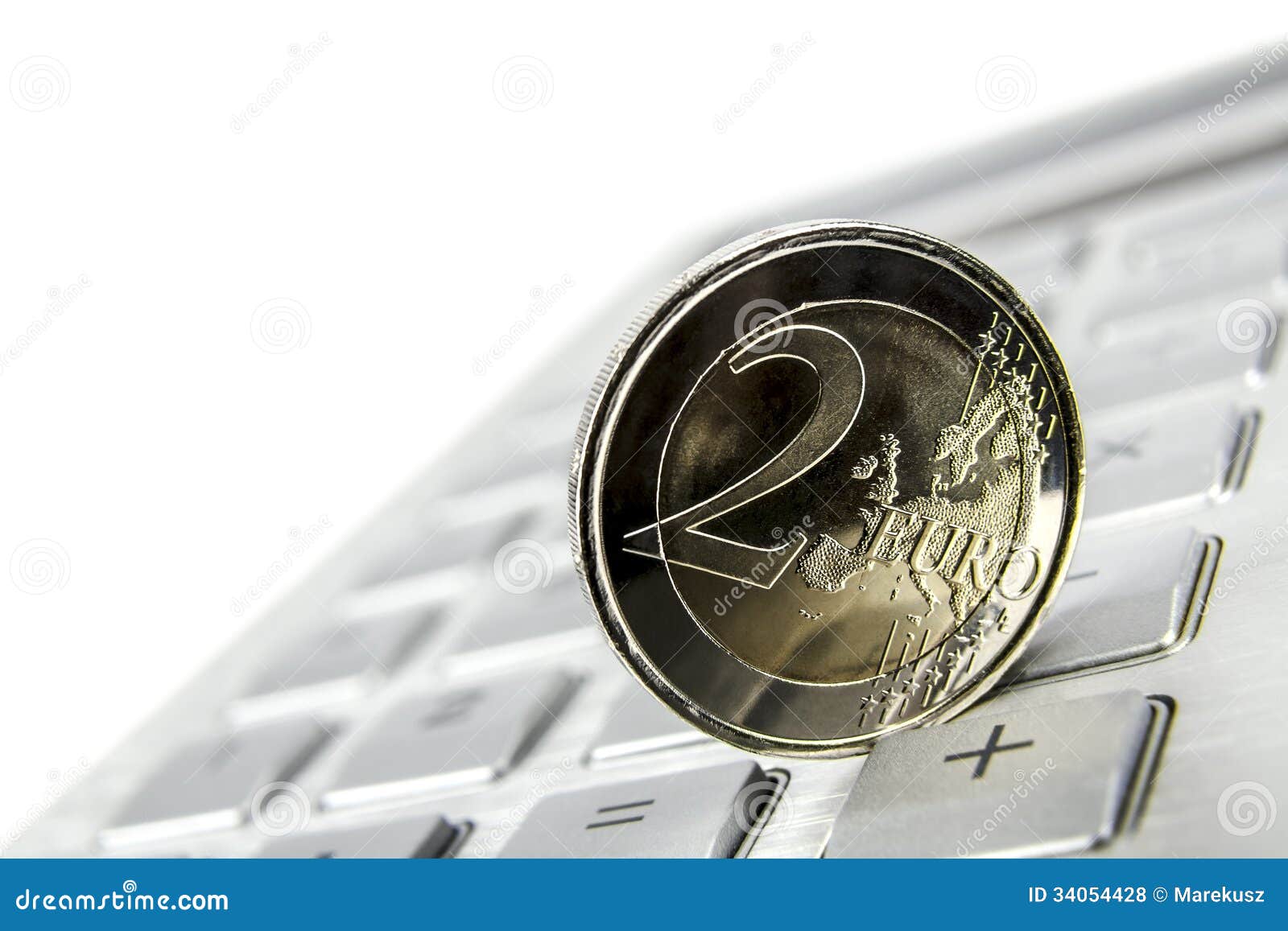 Two euro coin stock photo. Image of fiscal, change, coin - 34054428