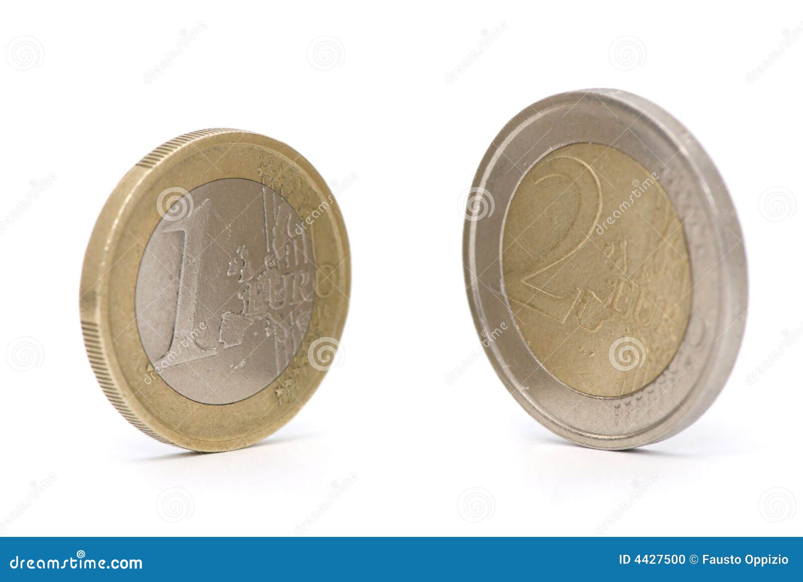 Two euro coins stock photo. Image of european, euros, finance - 4427500
