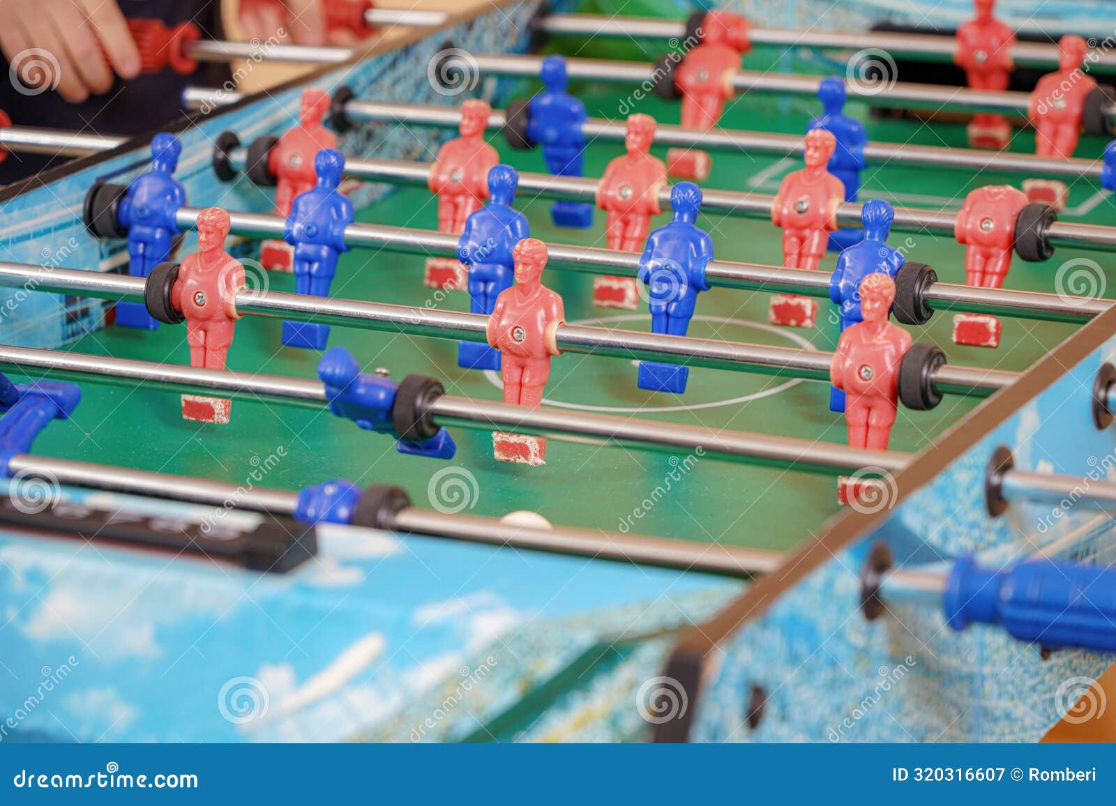 Two Excited Boys Play Table Football Stock Image - Image of smile ...