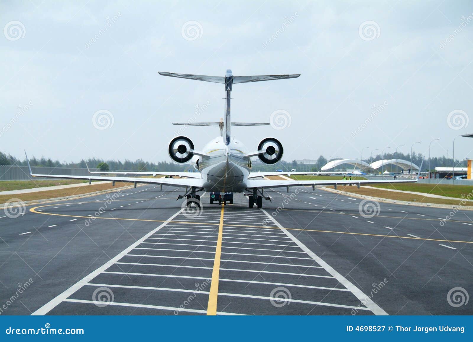 Two executive aircrafts stock image. Image of departure - 4698527