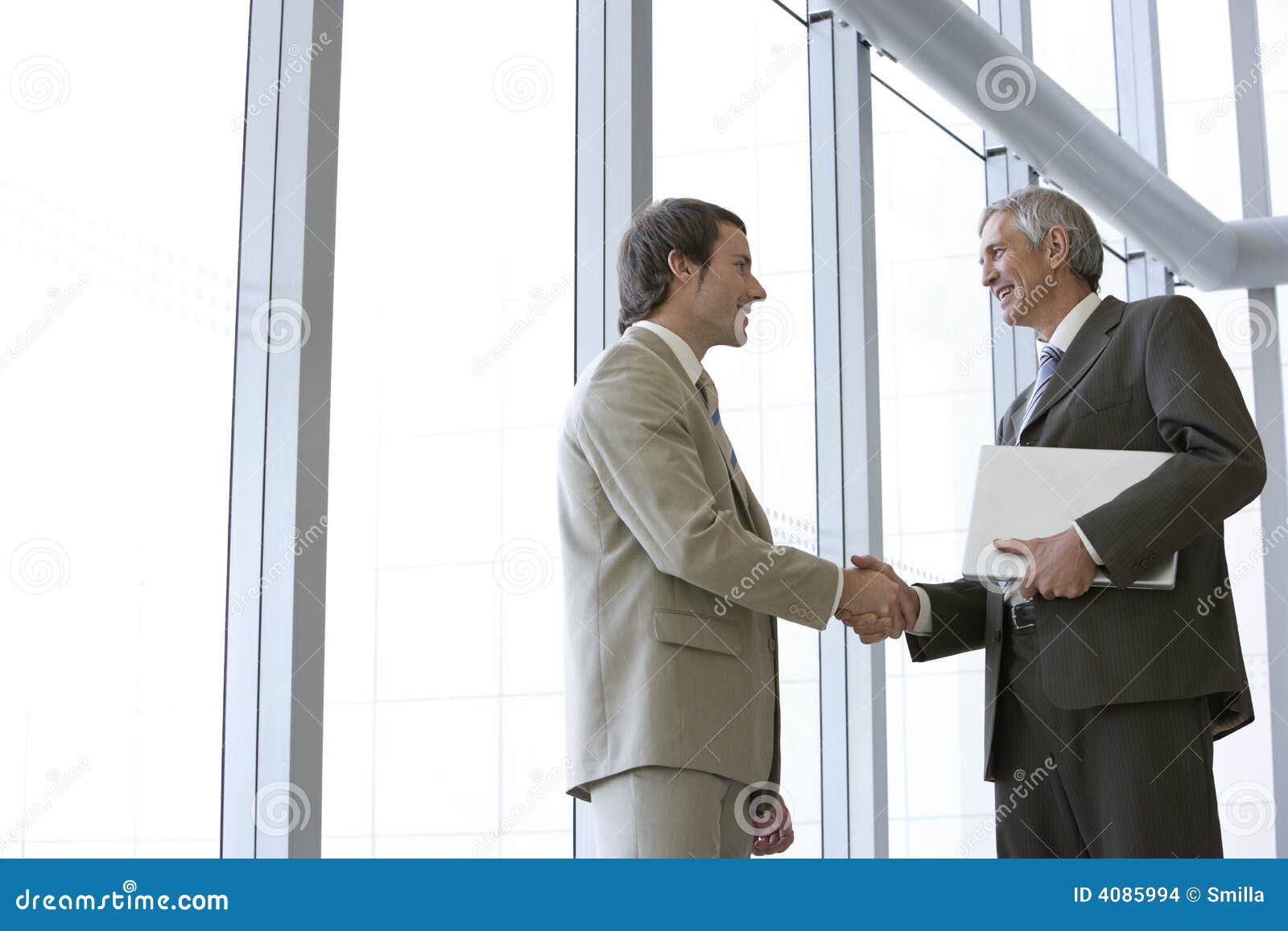 Two Executives Shaking Hands Stock Photo - Image of achievement ...