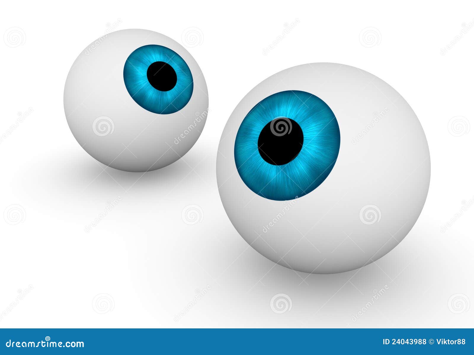 Two eyeballs stock illustration. Illustration of iris - 24043988