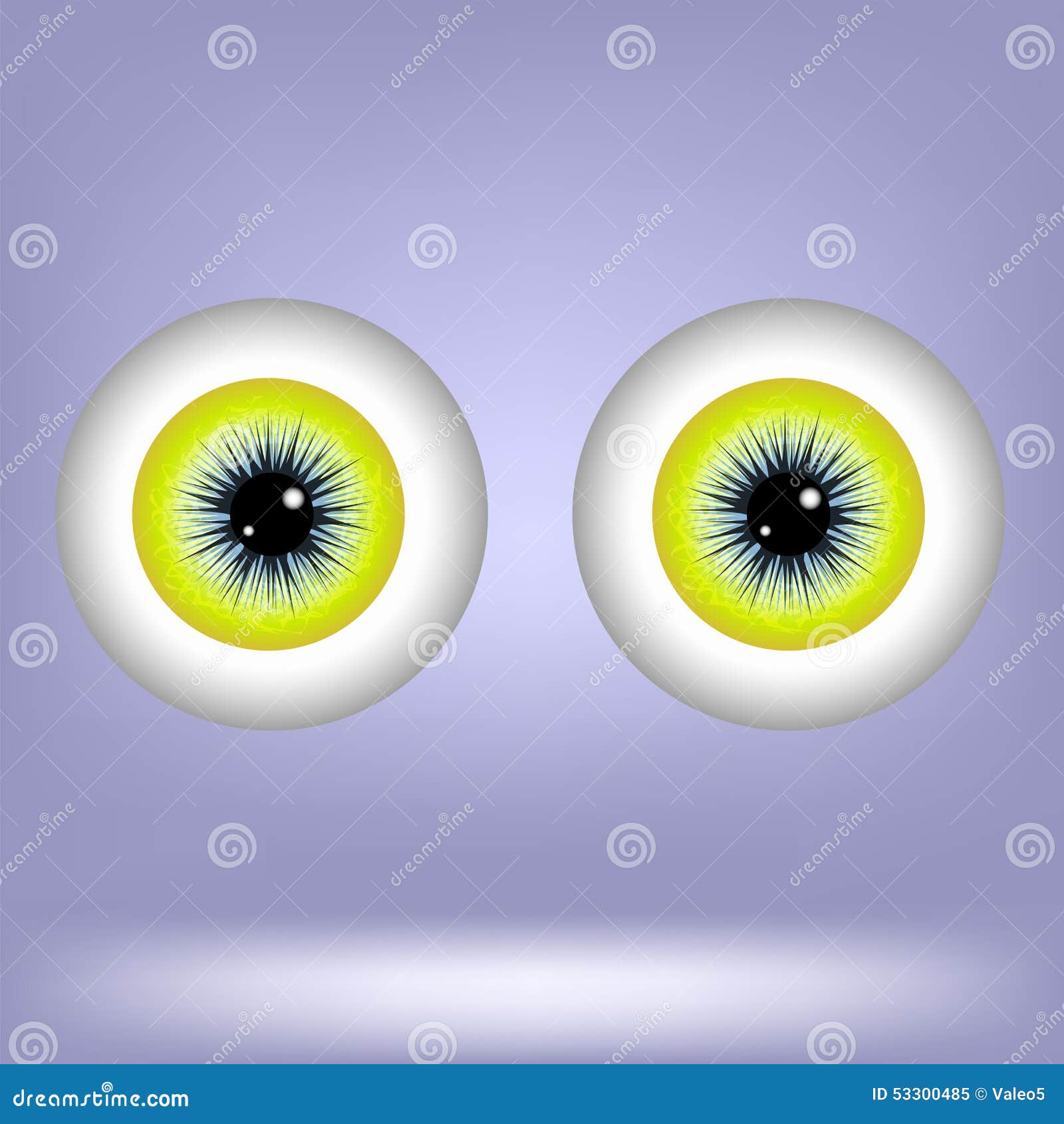 Two Eyes stock vector. Illustration of annoyed, disbelief - 53300485