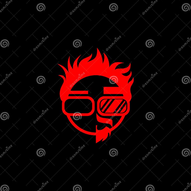Two face logo template stock vector. Illustration of people - 262898491