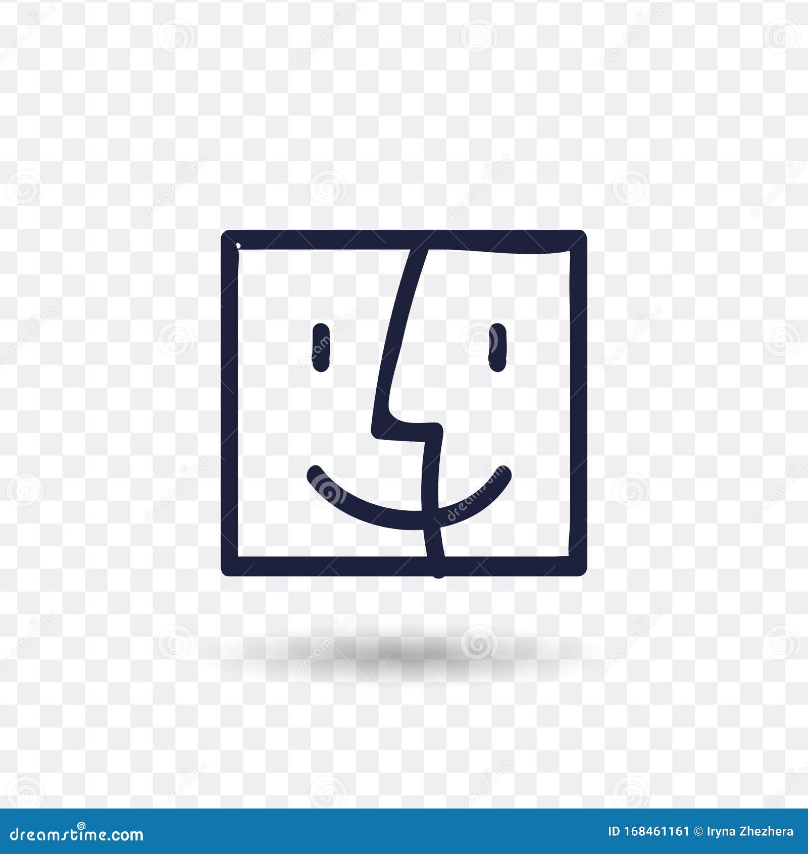 Two Faced Head. Creative Concept with Zipper. Stock Vector Illustration ...