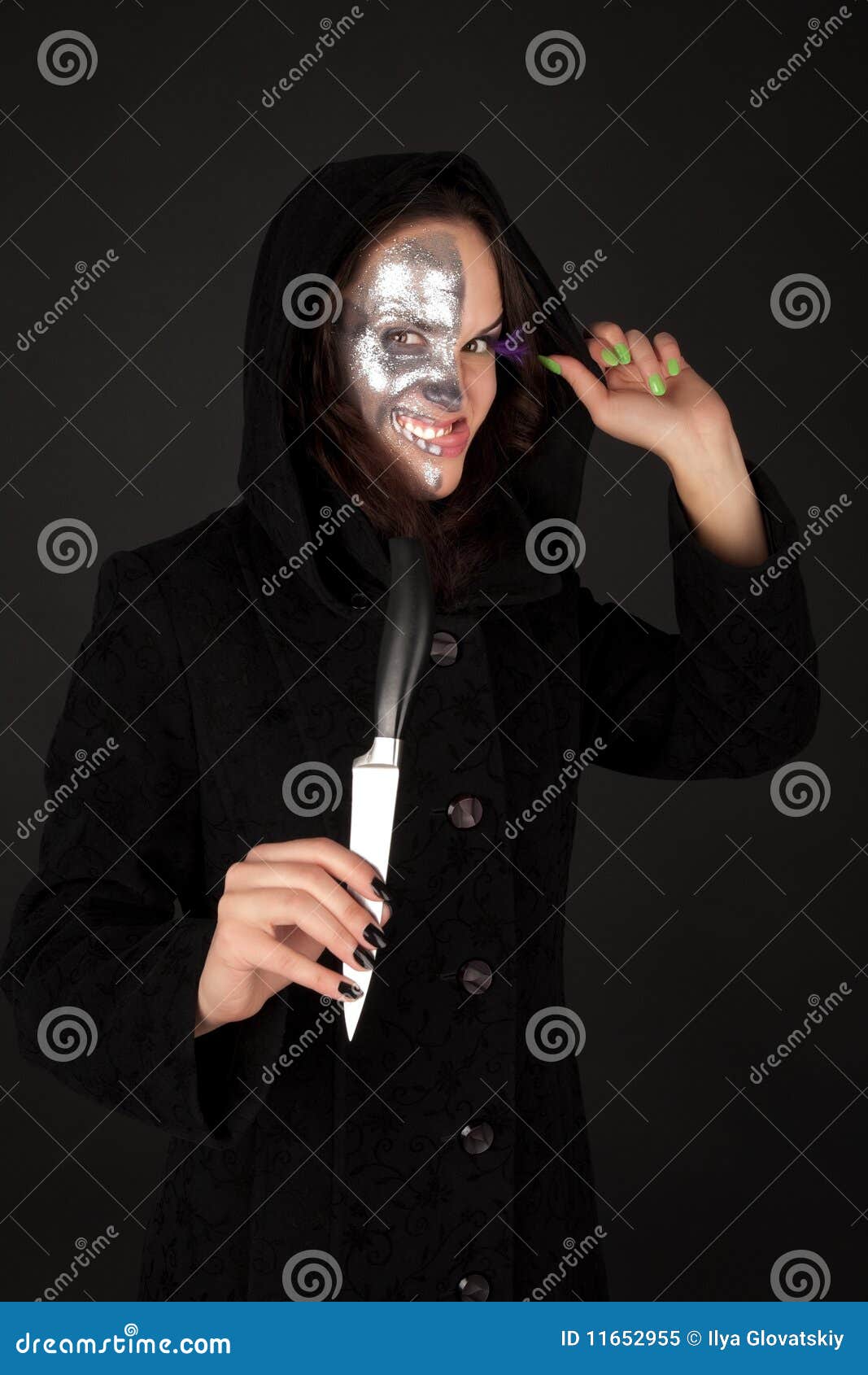 Half Human Half Monster Face