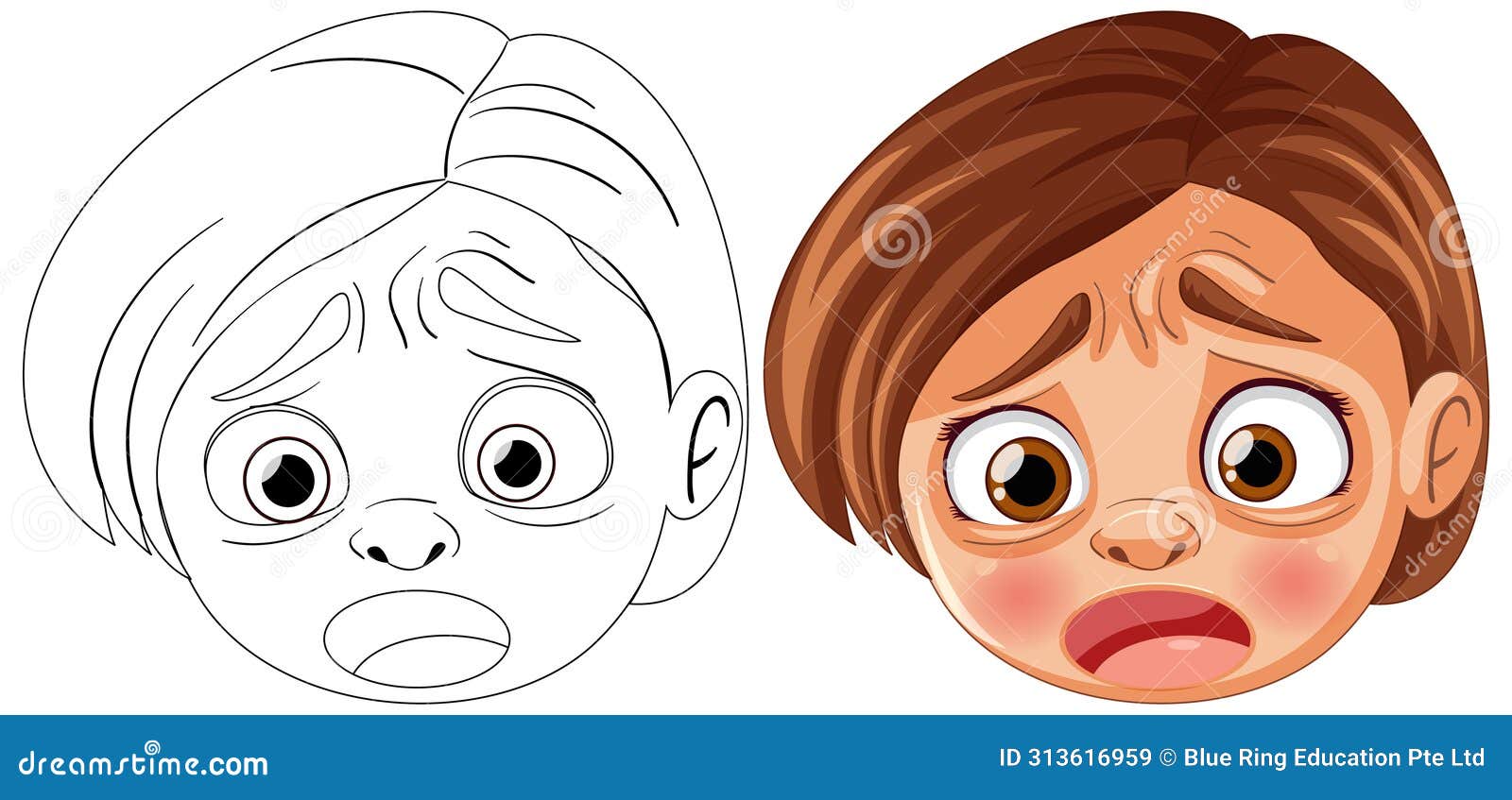 Six Illustrated Faces Dreadlocks Painted Faces Represent Diverse ...