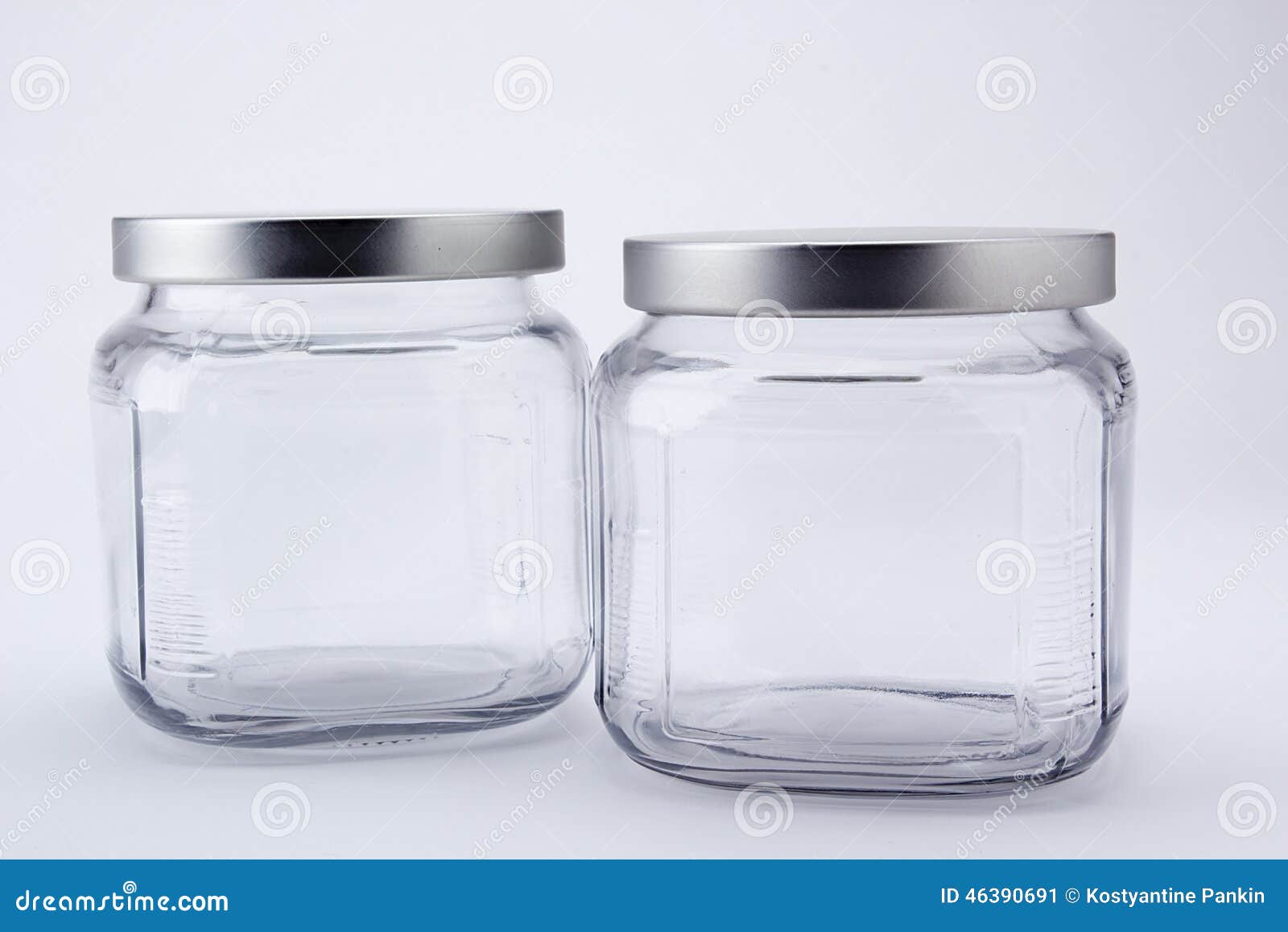 Two faceted jars stock image. Image of bottle, collection - 46390691