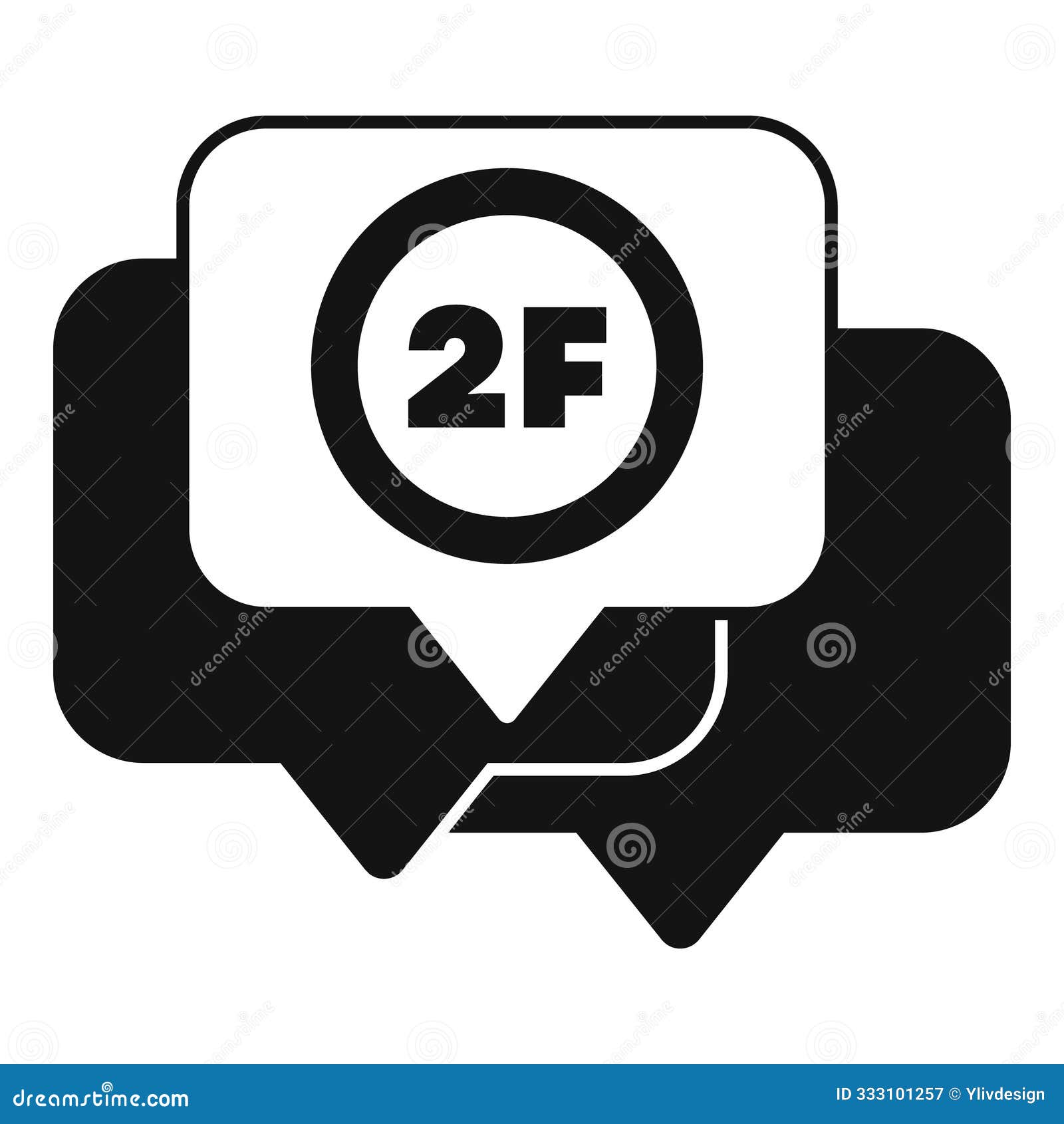 Two Factor Authentication Icon Showing Login Security System Stock ...