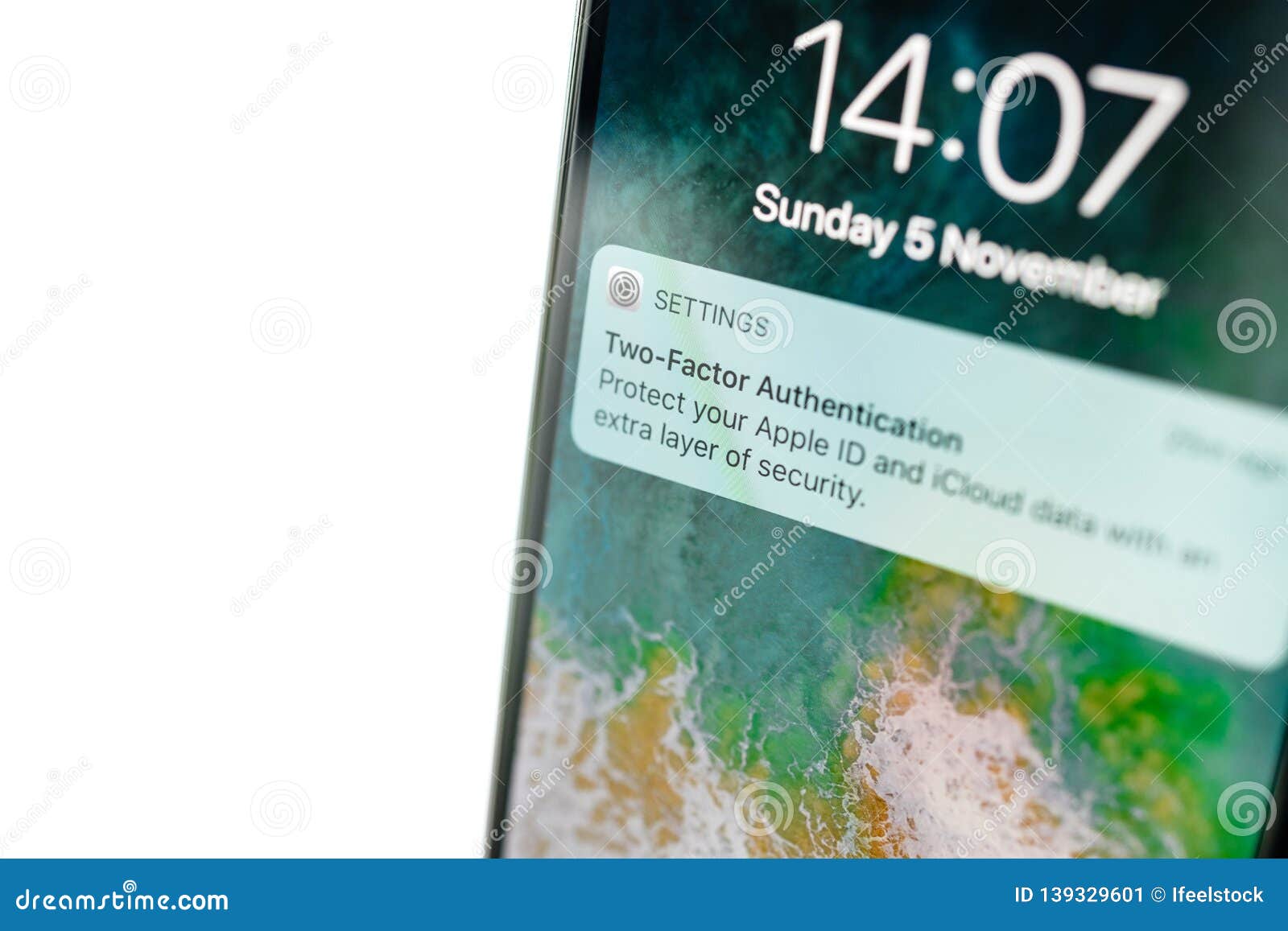 Two-factor Authentication Message on Iphone XS Screen Editorial Photo ...