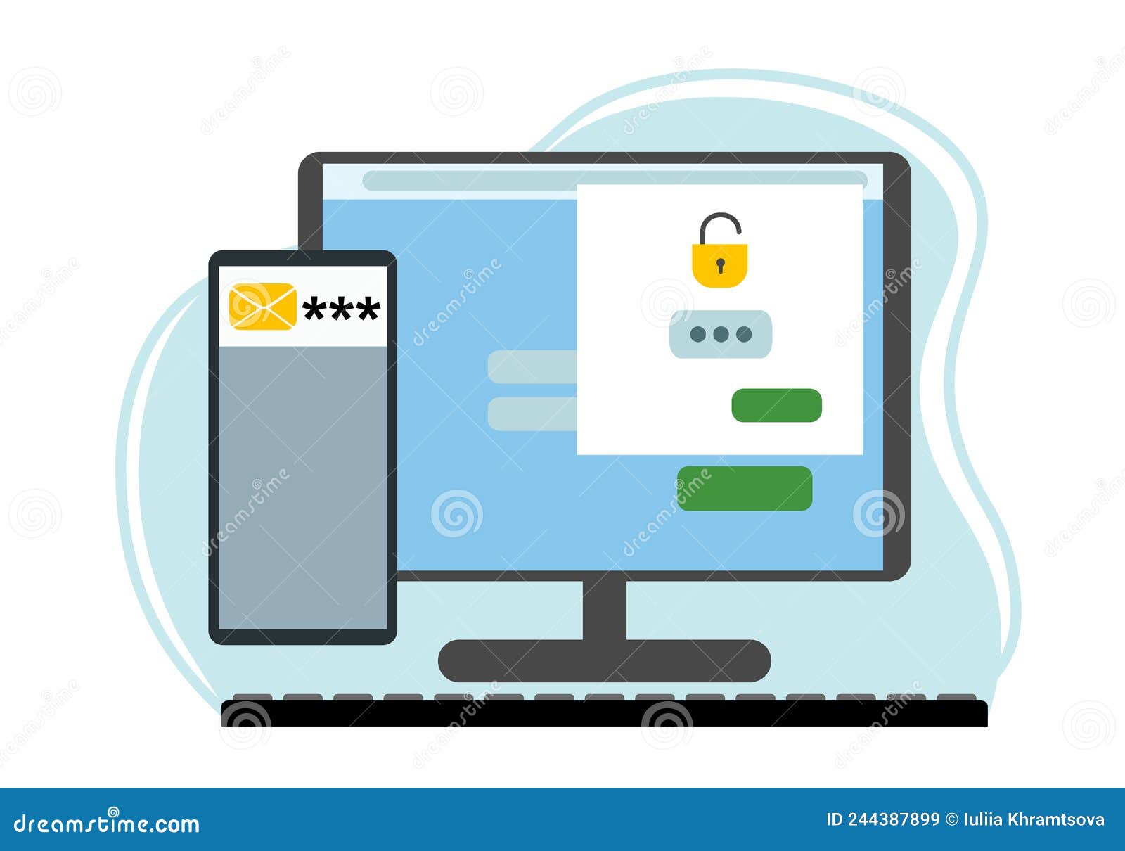 Two-factor Authentication Security. Login Confirmation Notification ...