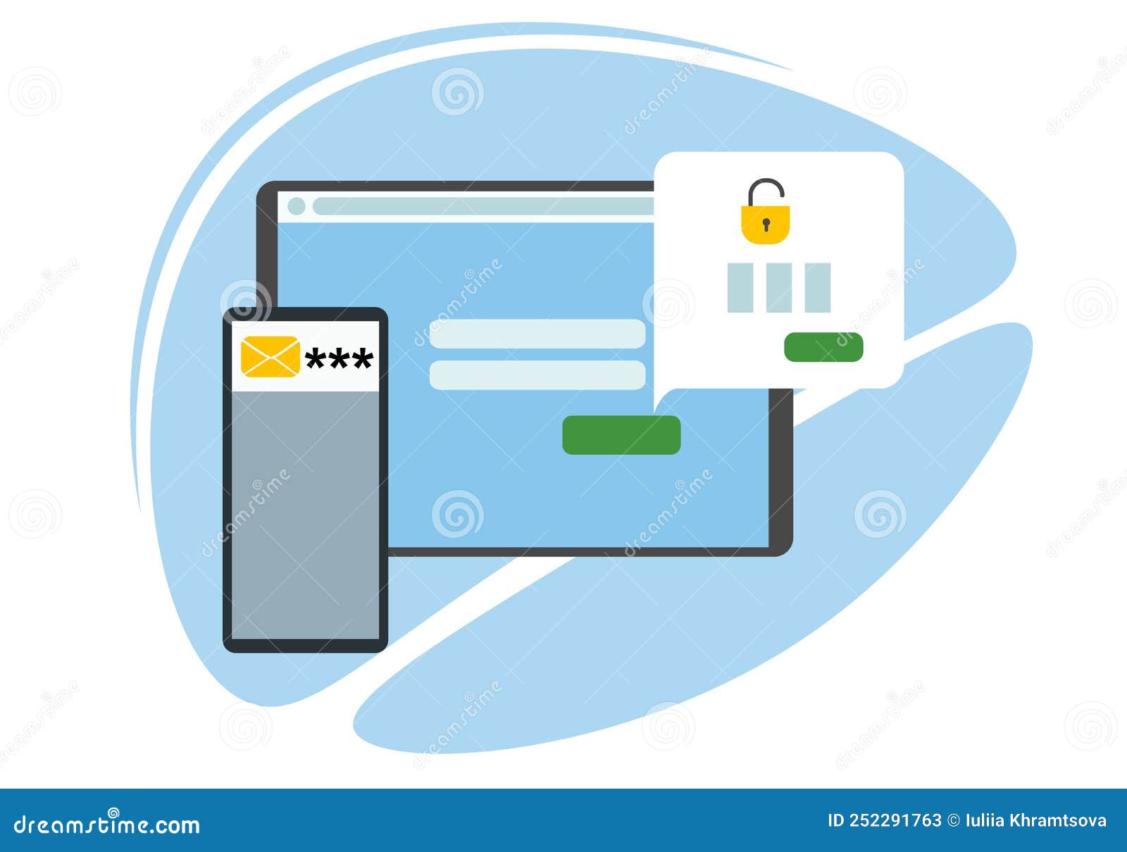Two-factor Authentication Security. Notification of Login Confirmation ...