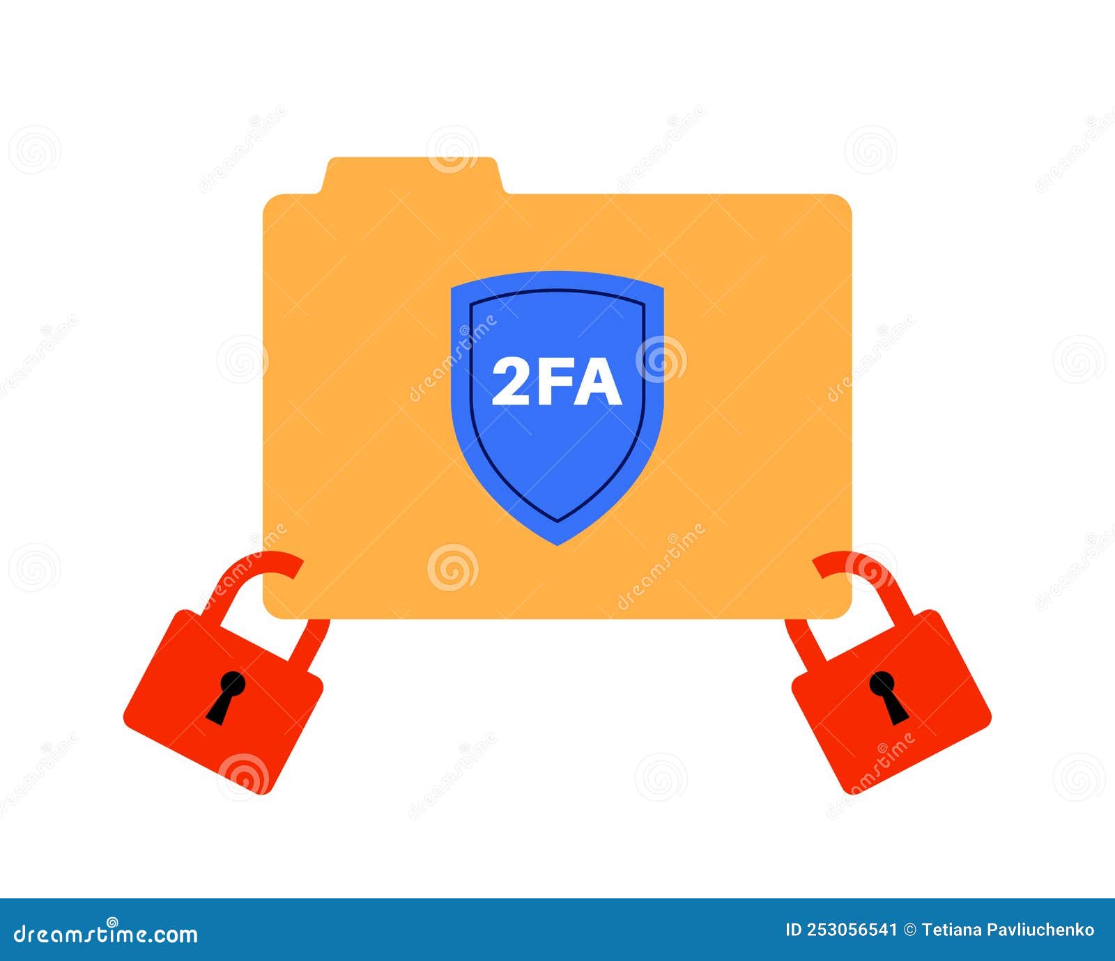Two factor authentication stock vector. Illustration of password ...