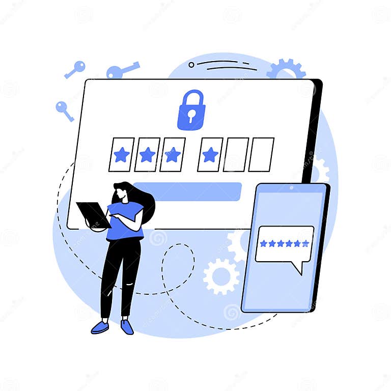 Two-factor Authentication Verification Isolated Cartoon Vector ...