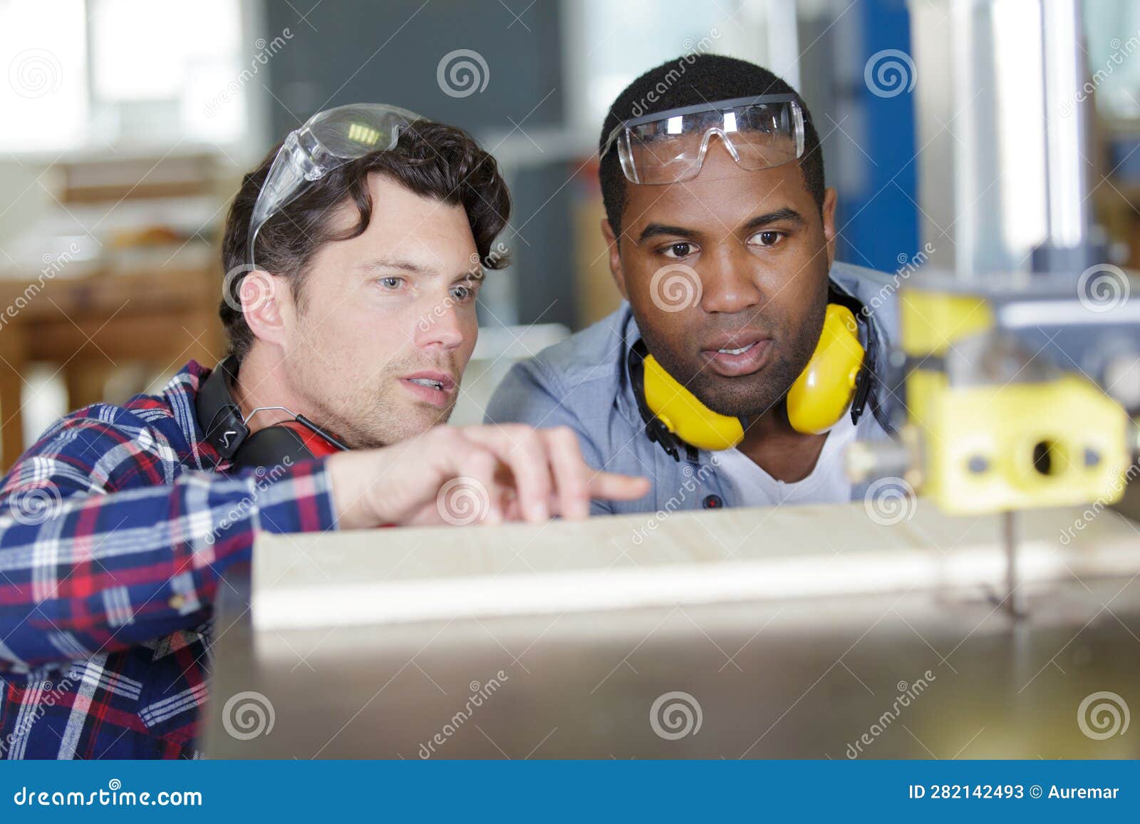 Two Factory Engineers Talking Stock Image - Image of plant, manufacture ...