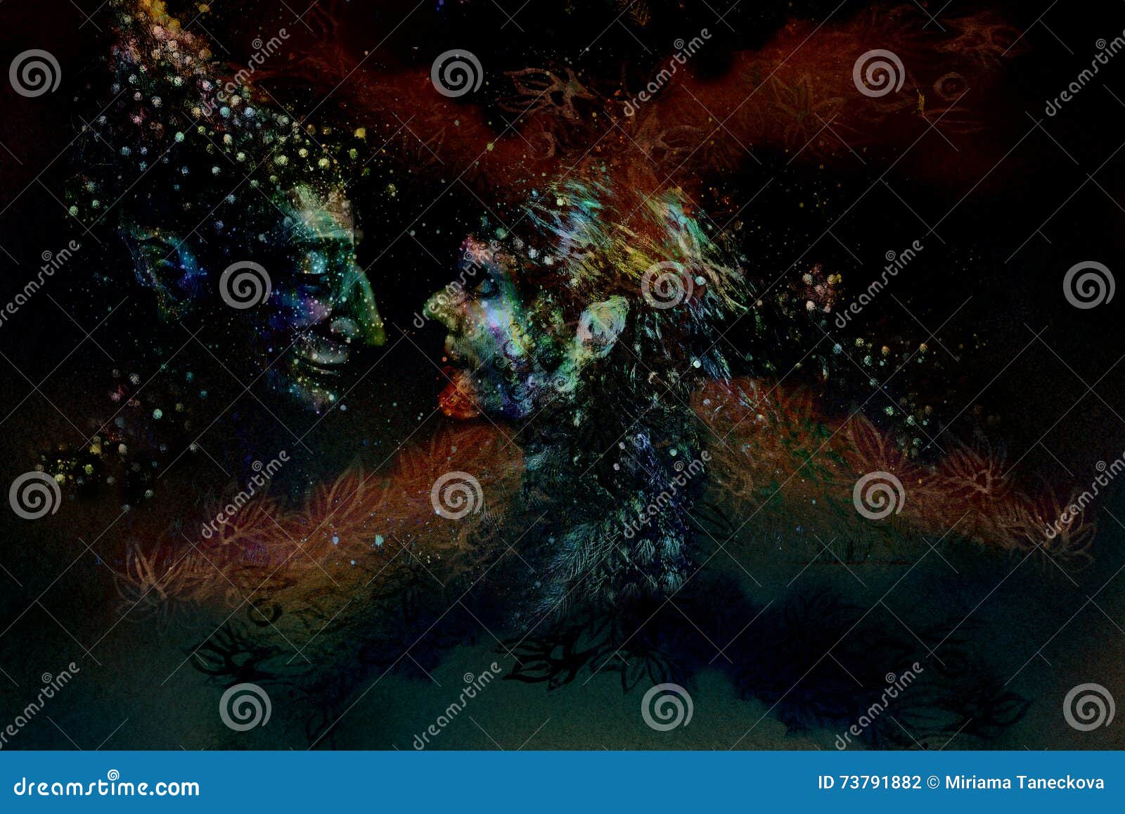 Elven Love At The Enchanting Forest Stock Photo | CartoonDealer.com ...