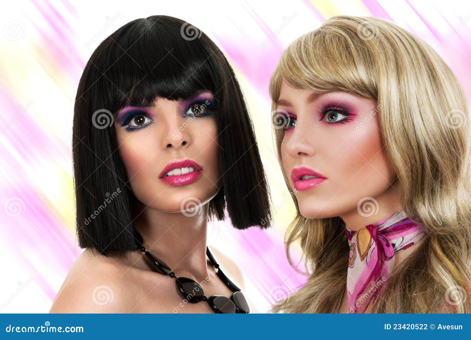 Two fashion model stock photo. Image of girls, nice, models - 23420522