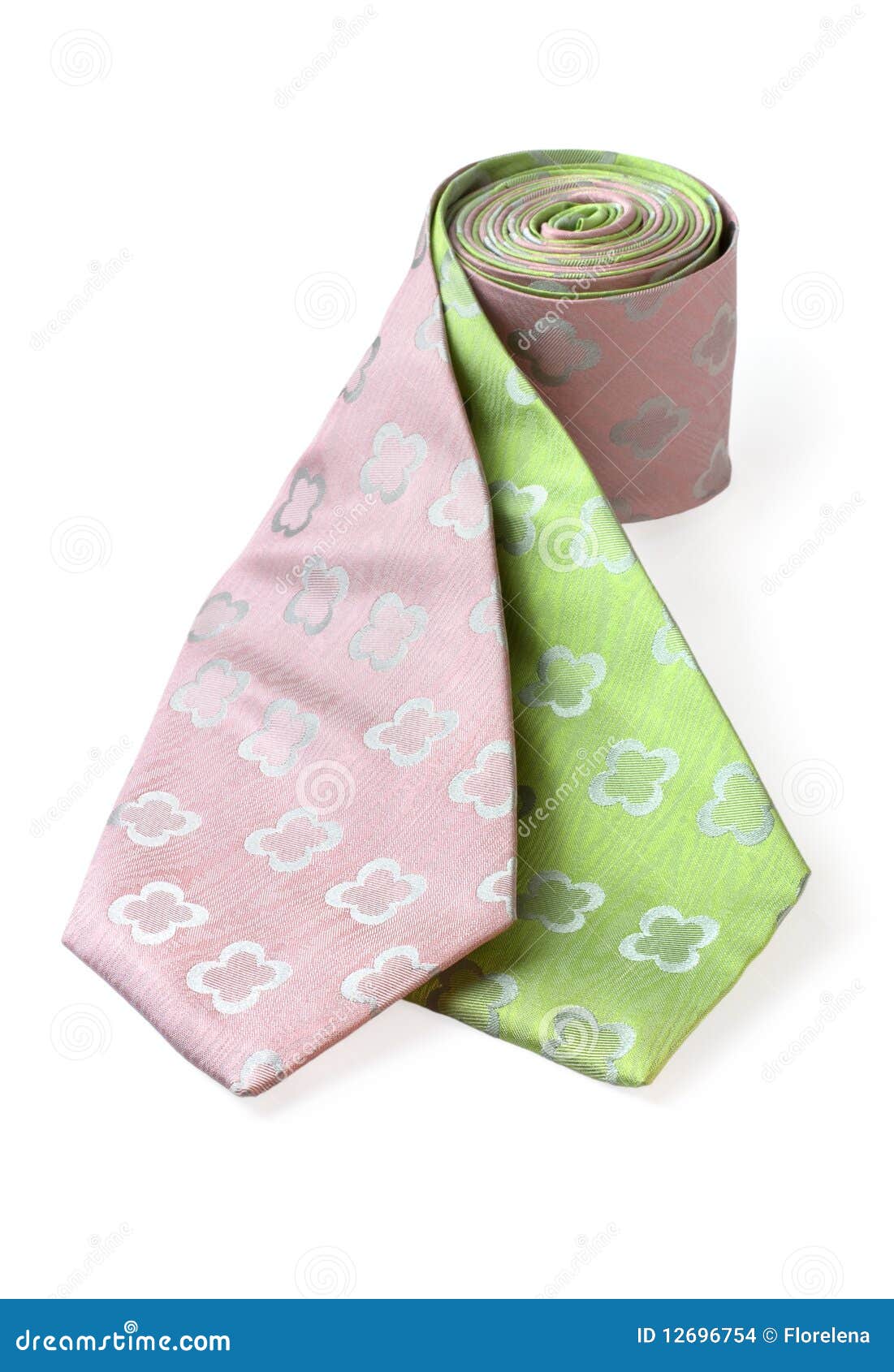 Two Fashion Ties Wrapped Together Stock Photo - Image of isolated ...