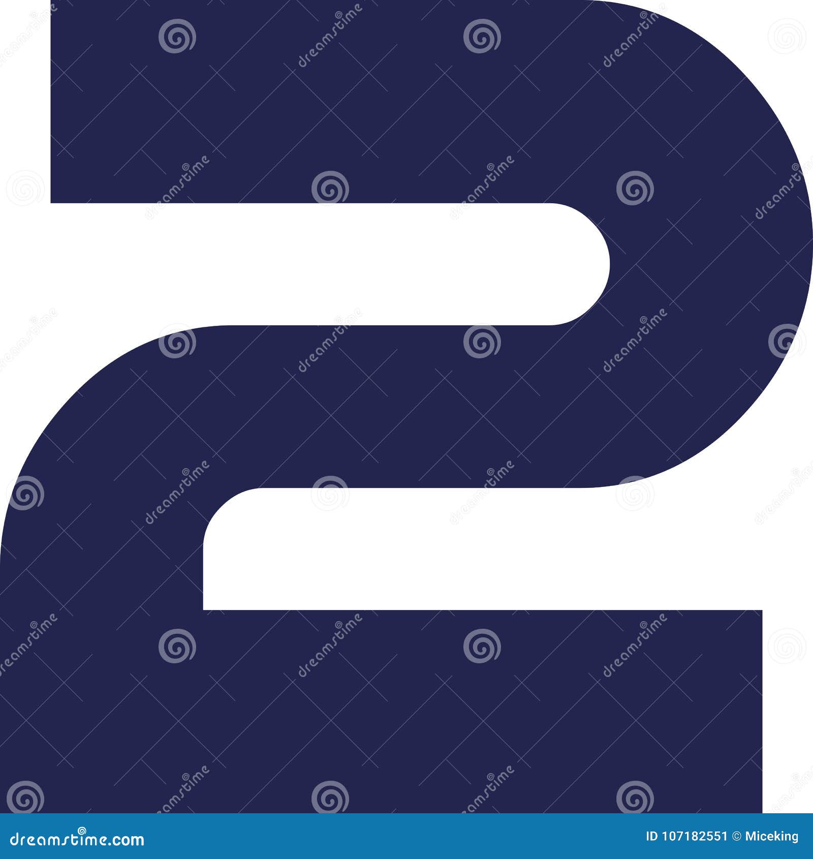 Two fat number digit 2 stock vector. Illustration of character - 107182551