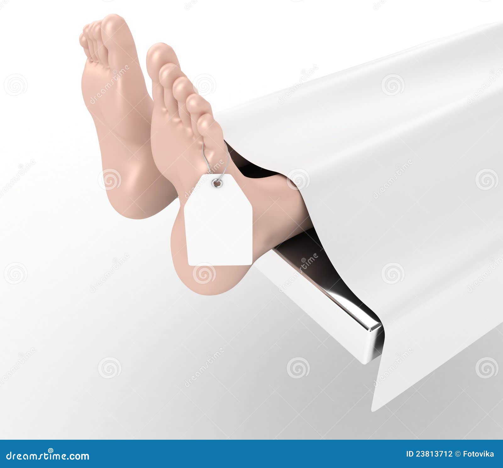 Feet Of A Deceased Person Are Depicted In This Illustration ...
