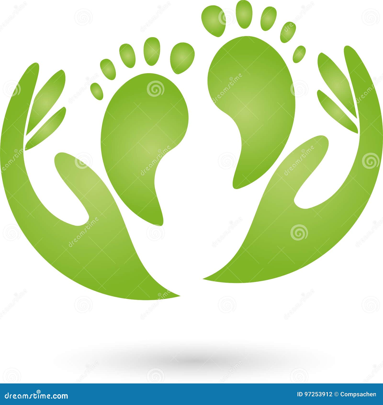 Foot Care Logo, Label Or Emblem Design Elements. Sole, Footprint And ...