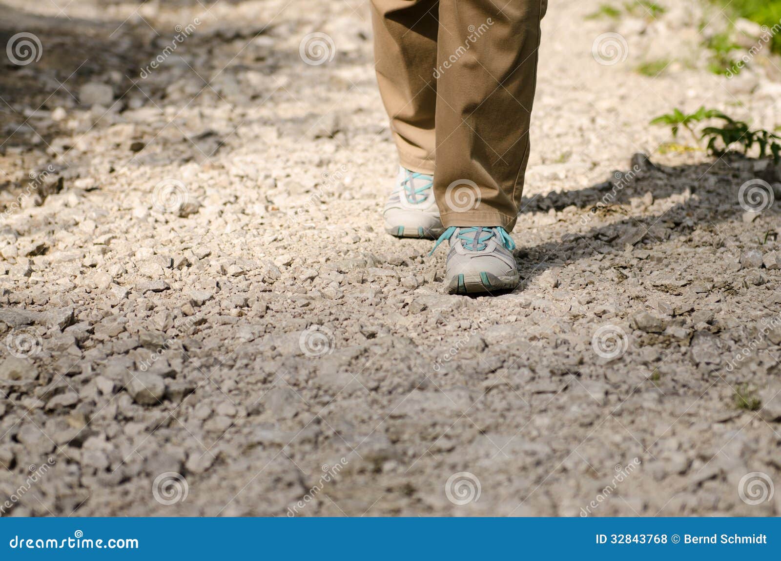Two Feet are Hiking on a Stony Way Stock Photo - Image of foot, hiking ...