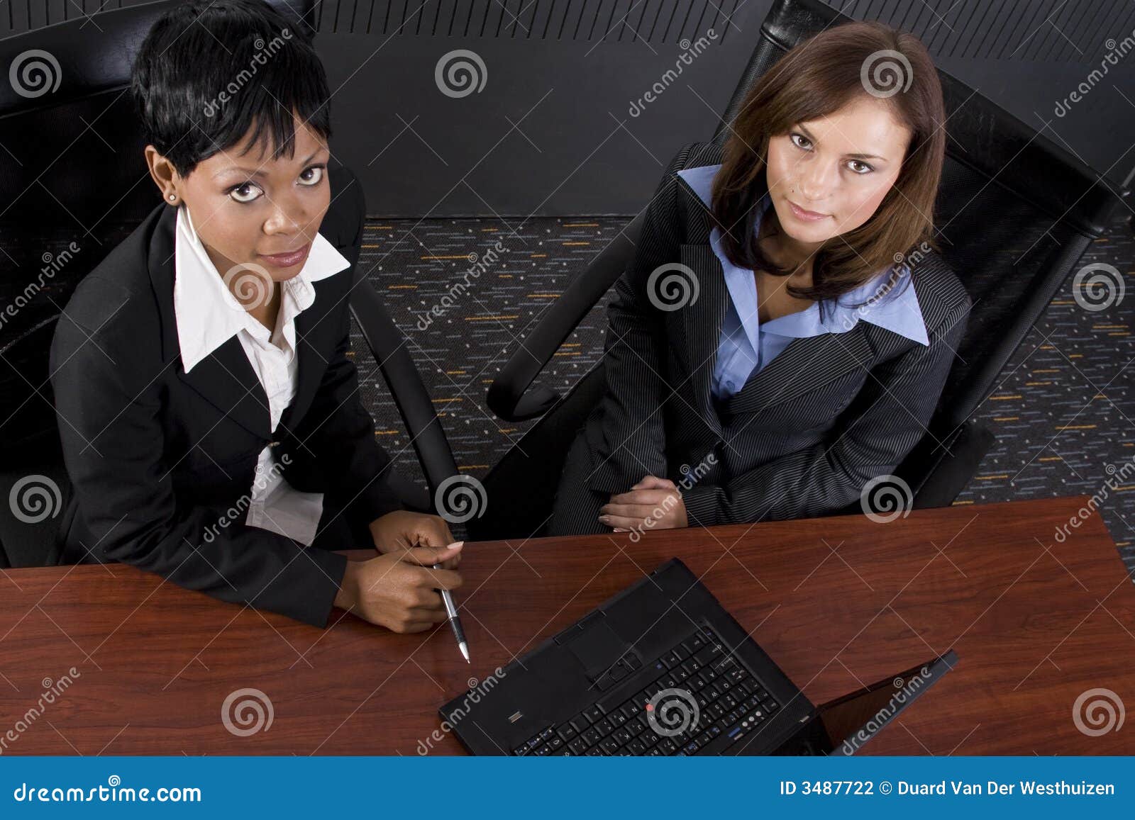 Two female business stock photo. Image of affirmative - 3487722