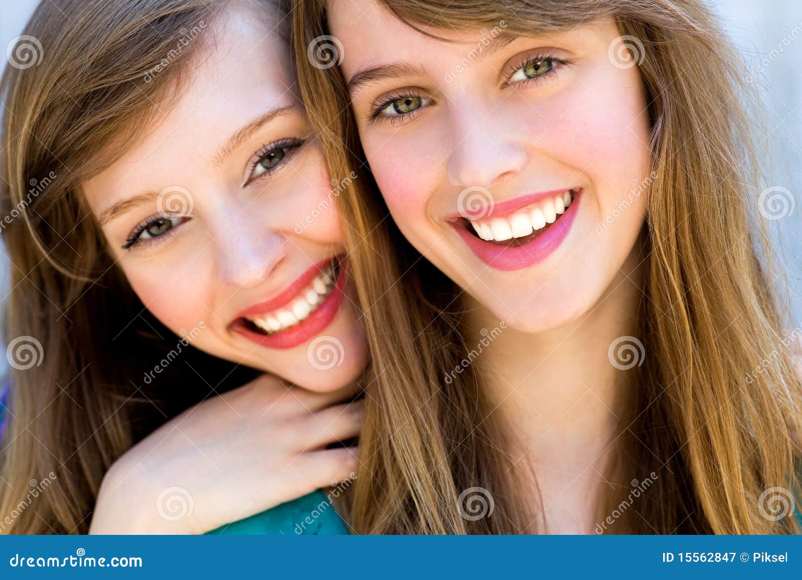 Two female friends stock image. Image of happiness, bonding - 15562847